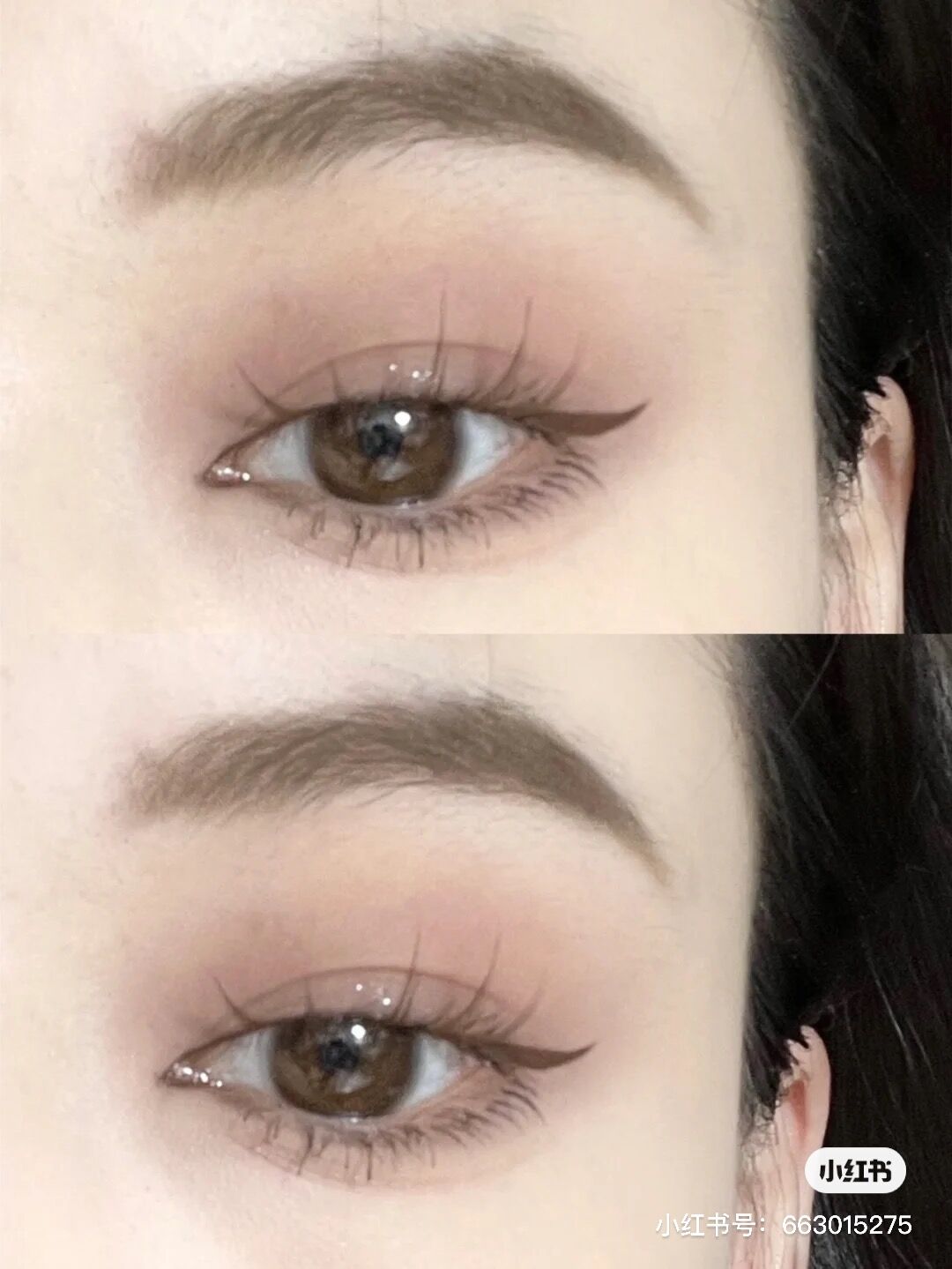 สีชมพูอ่อนสีเทาอายแชโดว์สีเดียวสไตล์เกาหลี hince Wei Si v002สีพื้นด้าน ...