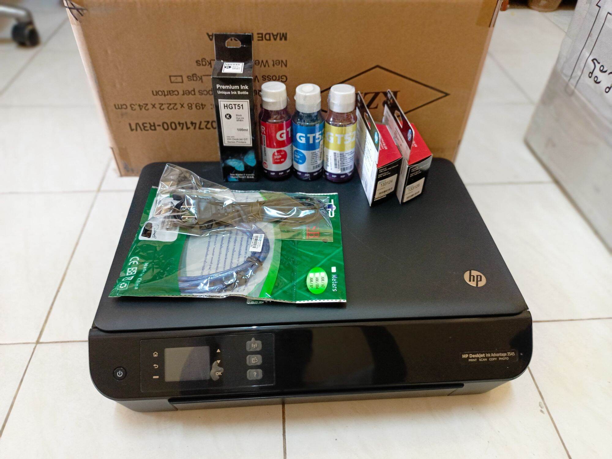 เครื่องพิมพ์ HP Deskjet Ink Advantage 3545 e-All-in-Oneมือสองพร้อมใช้ ...