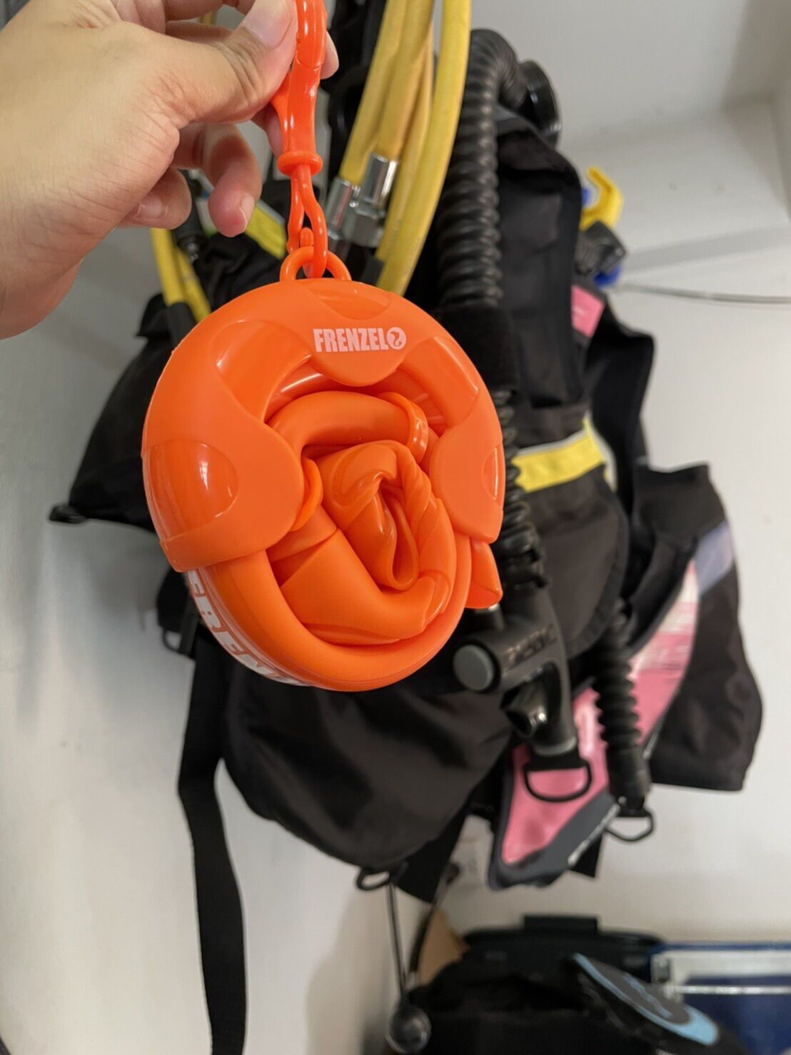 Frenzel Freediving snorkel liquid silicone - ออลบลู - ThaiPick