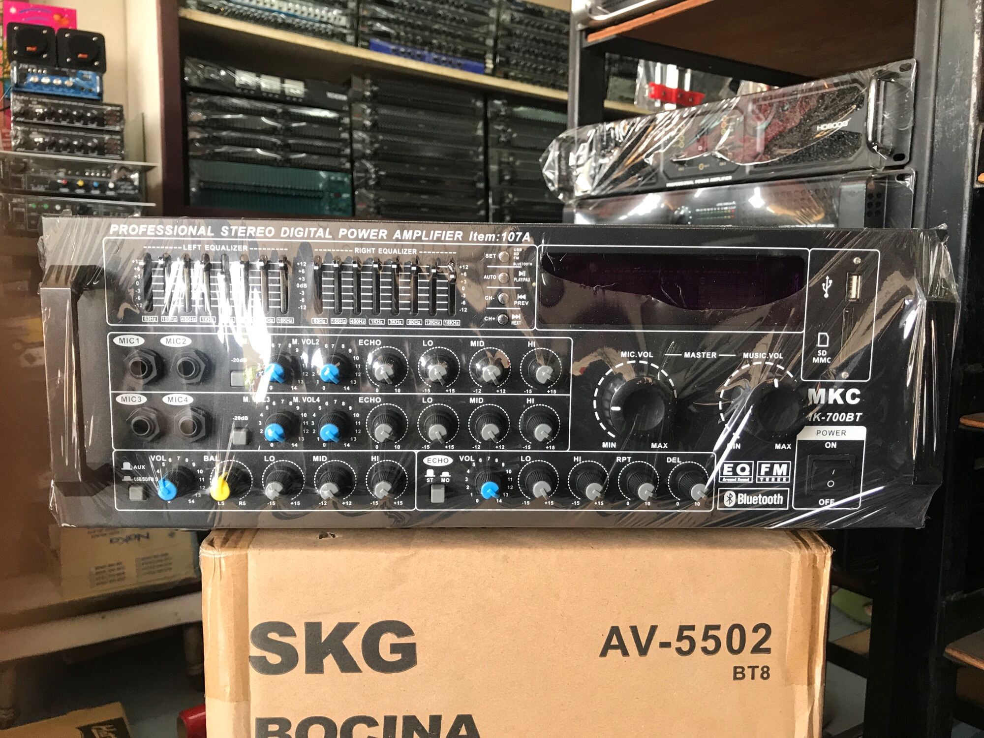 แอมป์ขยาย MKC MK-700BT USB บลูทูธ FM SDcard | Lazada.co.th