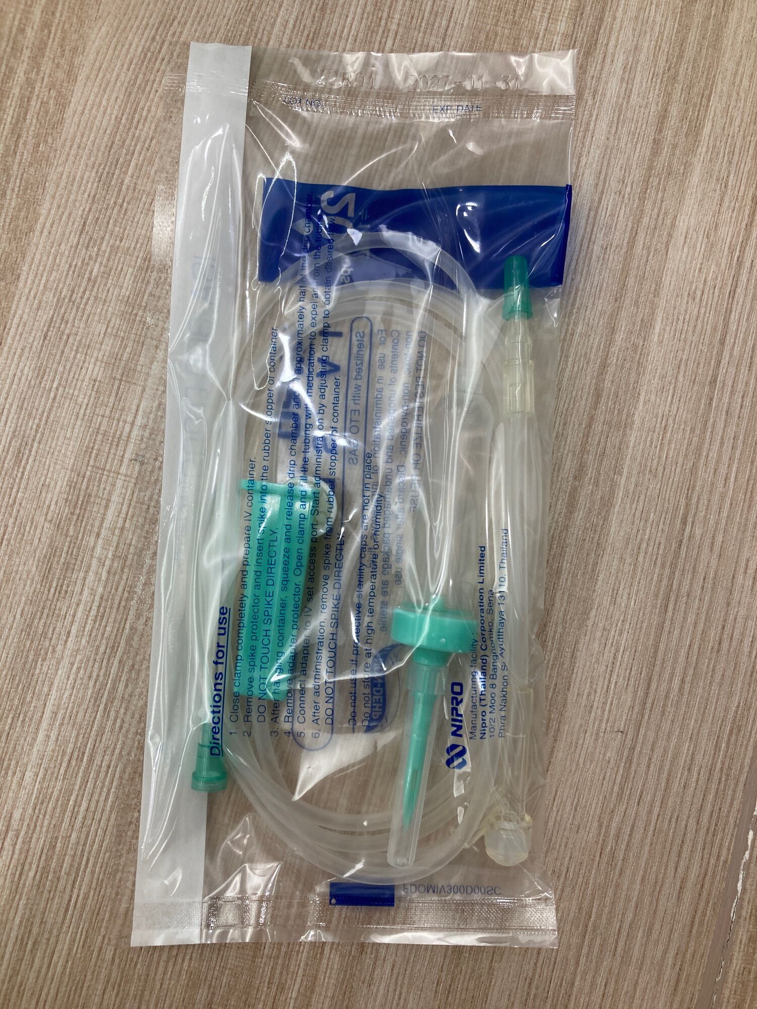 ชุดเซ็ตให้น้ำเกลือ IV SET NIPRO ขนาด 20 หยด/ มล แพ๊คละ 5 ชุด | Lazada.co.th