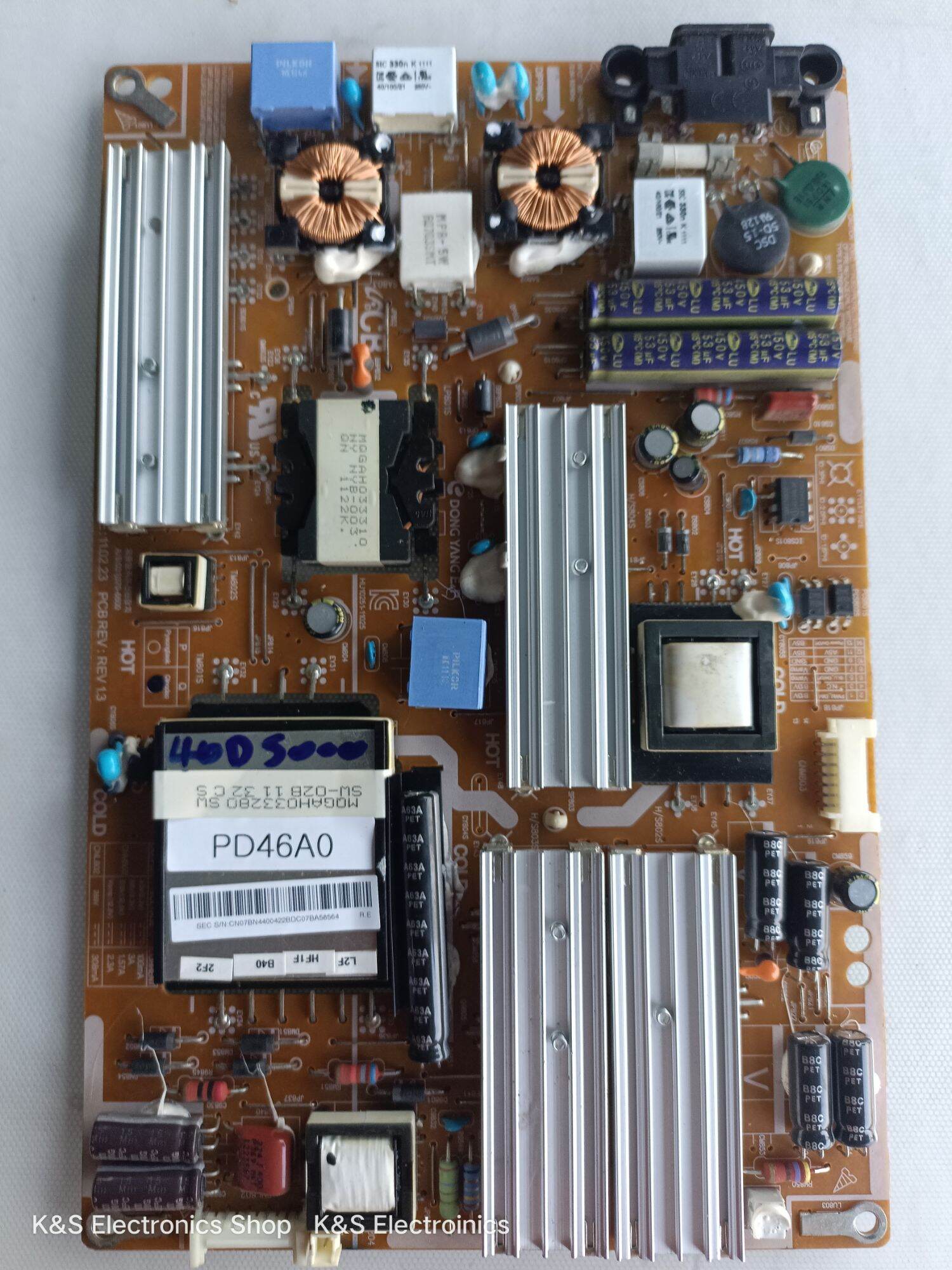 Power Supply Samsung UA40D5000 , UA40D5500 , UA40D5030PR พาร์ท BN44 ...