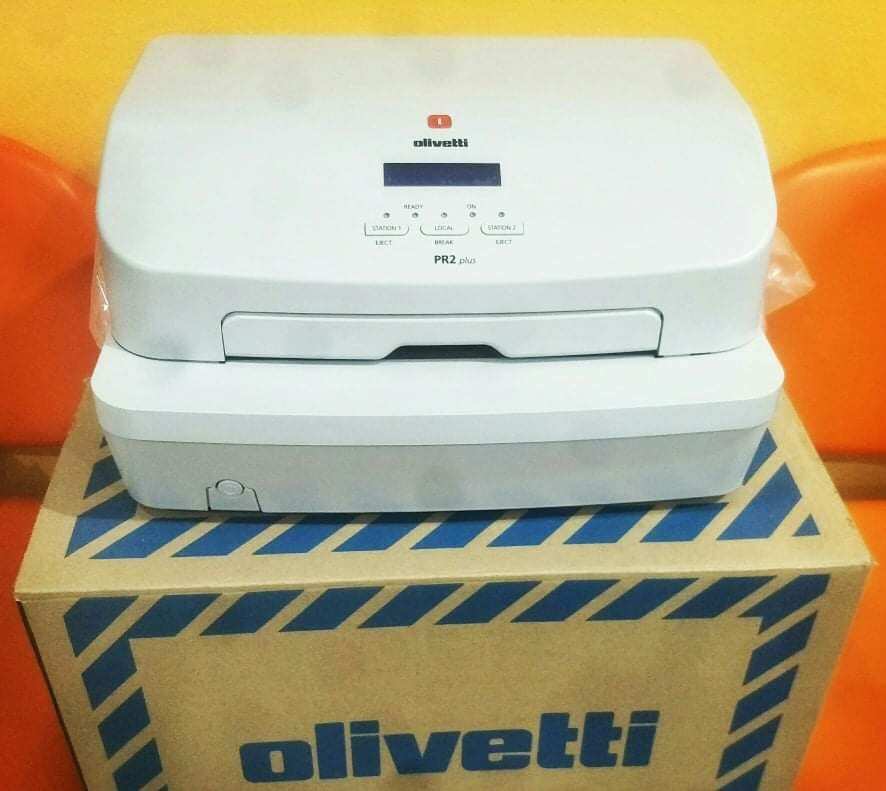 Olivetti pr2 plus มือ1ประกัน2ปี เครื่องพิมพ์สมุดเงินฝาก สมุดบัญชี เครื่องพิมพ์เช็ค | Lazada.co.th