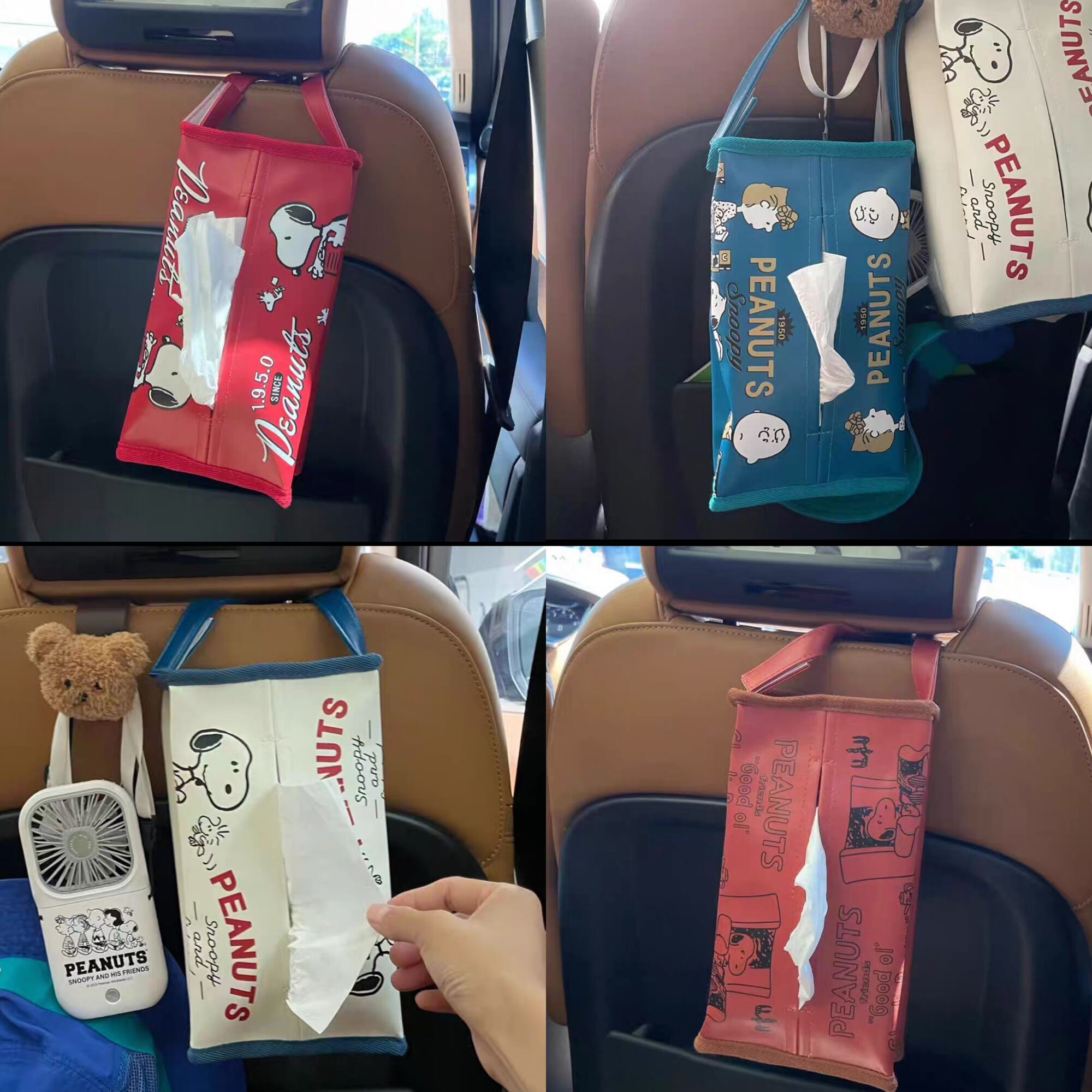 ที่ใส่กระดาษทิชชู่ Snoopy Peanuts สำหรับแขวนในรถ งานญี่ปุ่น | Lazada.co.th