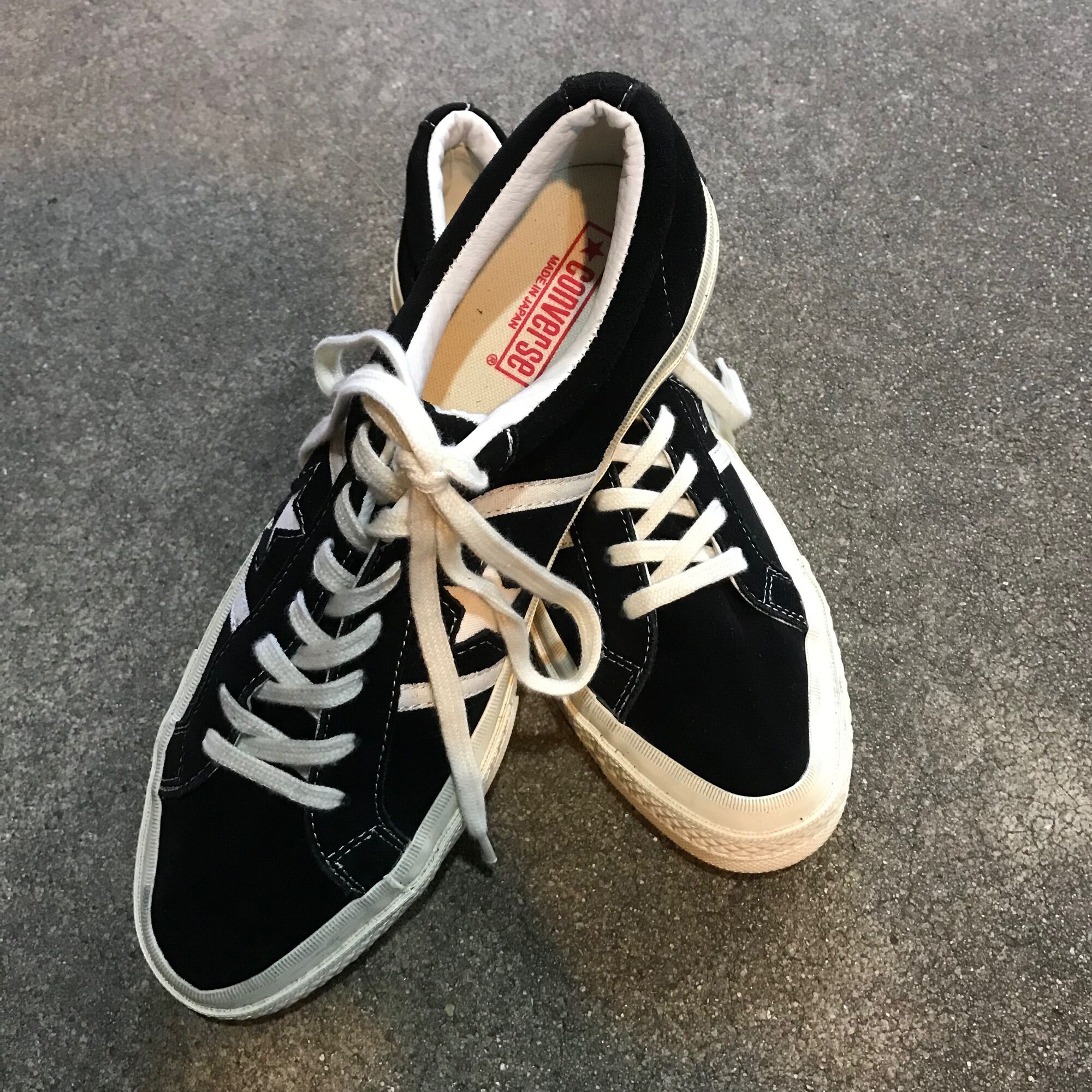 ขายรองเท้า CONVERSE JACK ALL STAR ’ JAPAN สีดำ ป้ายดำ เป็นงานญี่ปุ่น ...