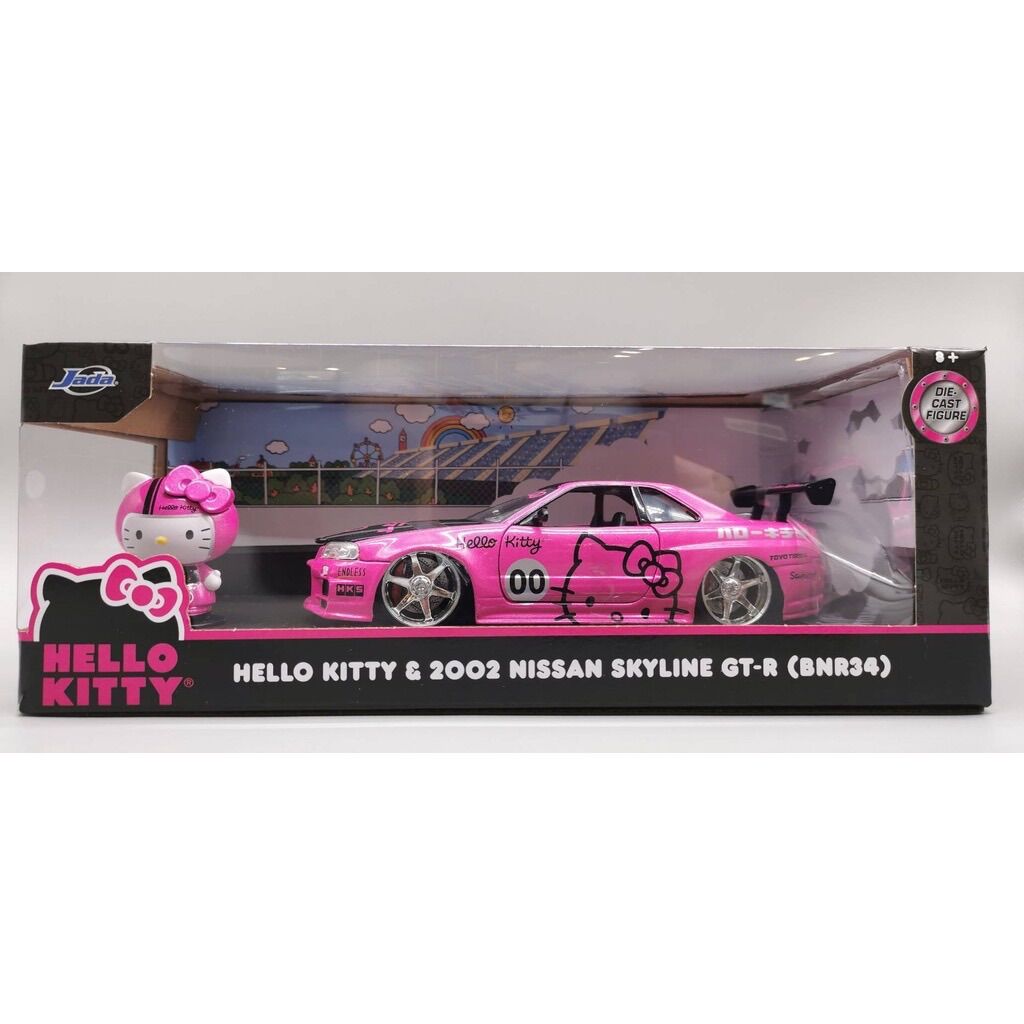 1:24 Hello Kitty & 2002 Nissan Skyline GT-R (BNR34) (Hello Kitty) [JADA ...