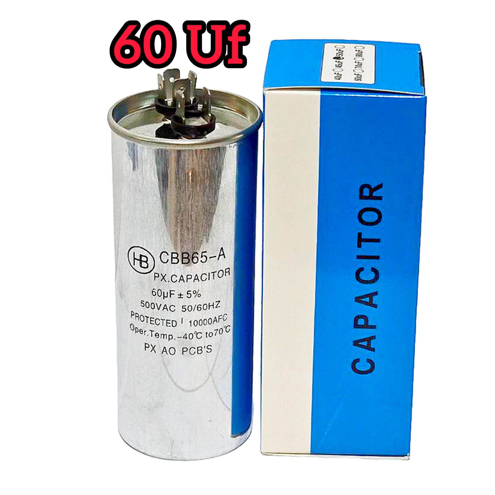 Capacitor HB CBB65 / 500V รุ่น 20/25/30/35/40/45/50/60/70/80 Uf แคปรัน ...