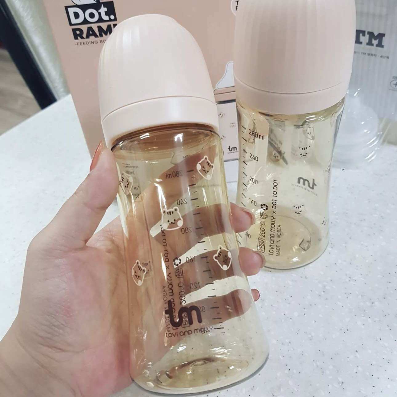 Tovi and molly ขวดนมเด็ก คอกว้าง ขวดนมสัญชาติเกาหลี ขวดนมมินิมอล ...