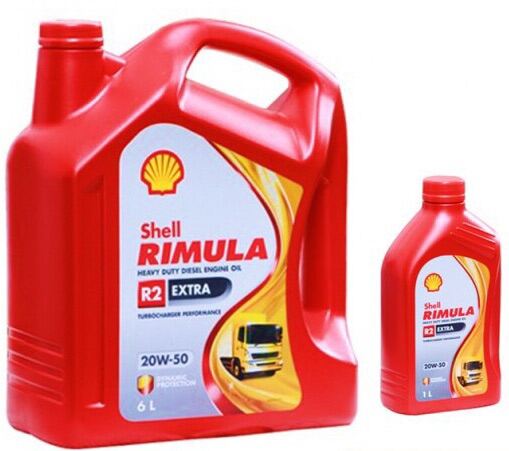 น้ำมันเครื่องดีเซล shell Rimula R2 Extra 20W-50 / 15W-40 ขนาด 6 ลิตร ...