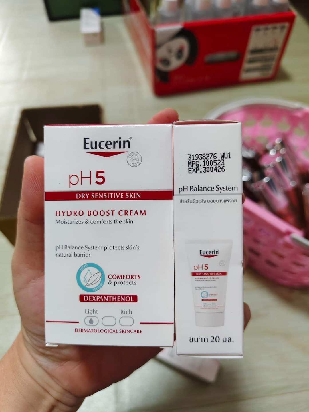 ♥️ Eucerin PH5 DRY SENSITIVE SKIN HYDRO BOOST CREAM 20ml ฉลากไทย ♥️️ ...