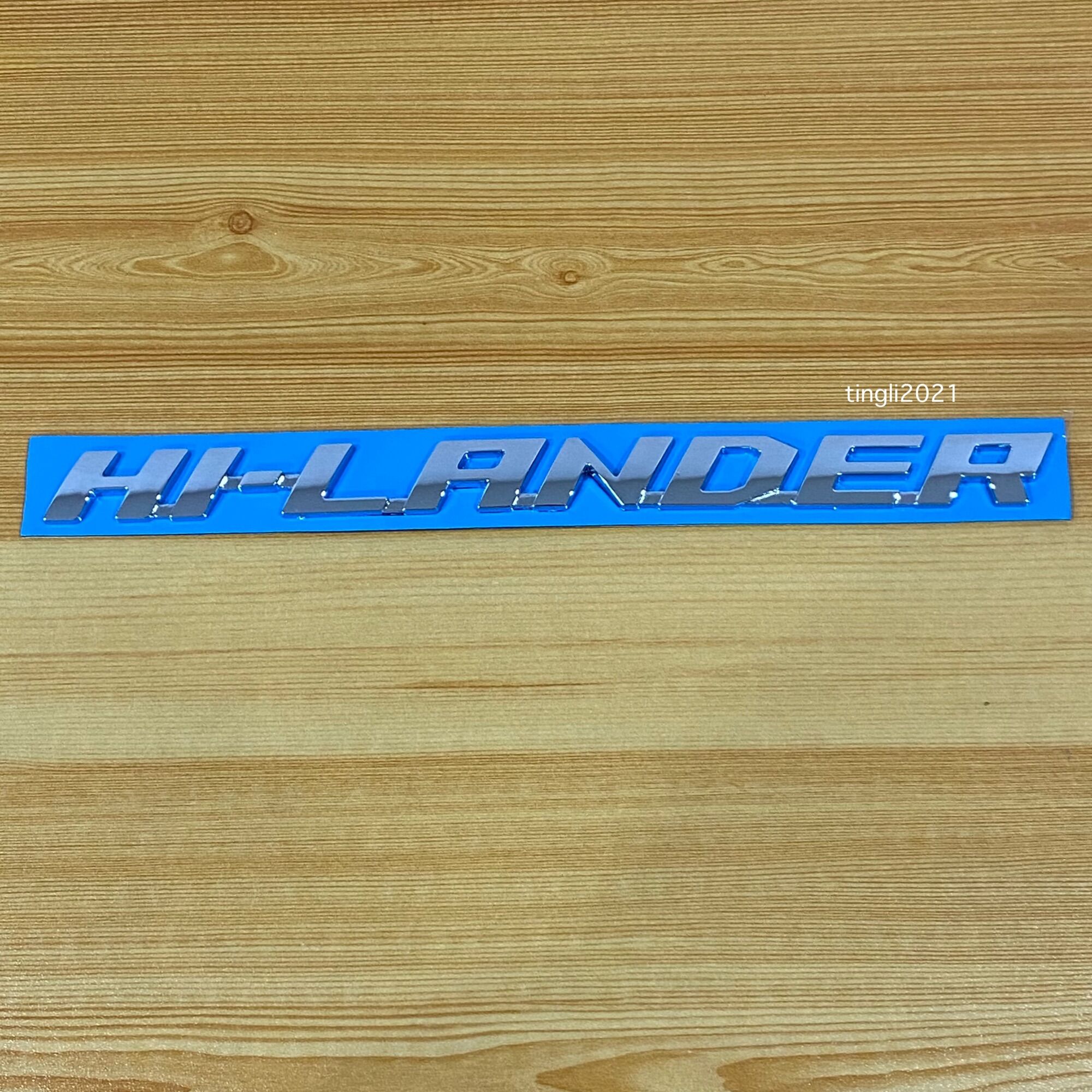 โลโก้*HILANDER สีชุบโครเมี่ยม ติด ISUZU D-MAX ปี 2020 (ขนาด* 1.8 x 23.5 ) ราคาต่อชิ้น ...
