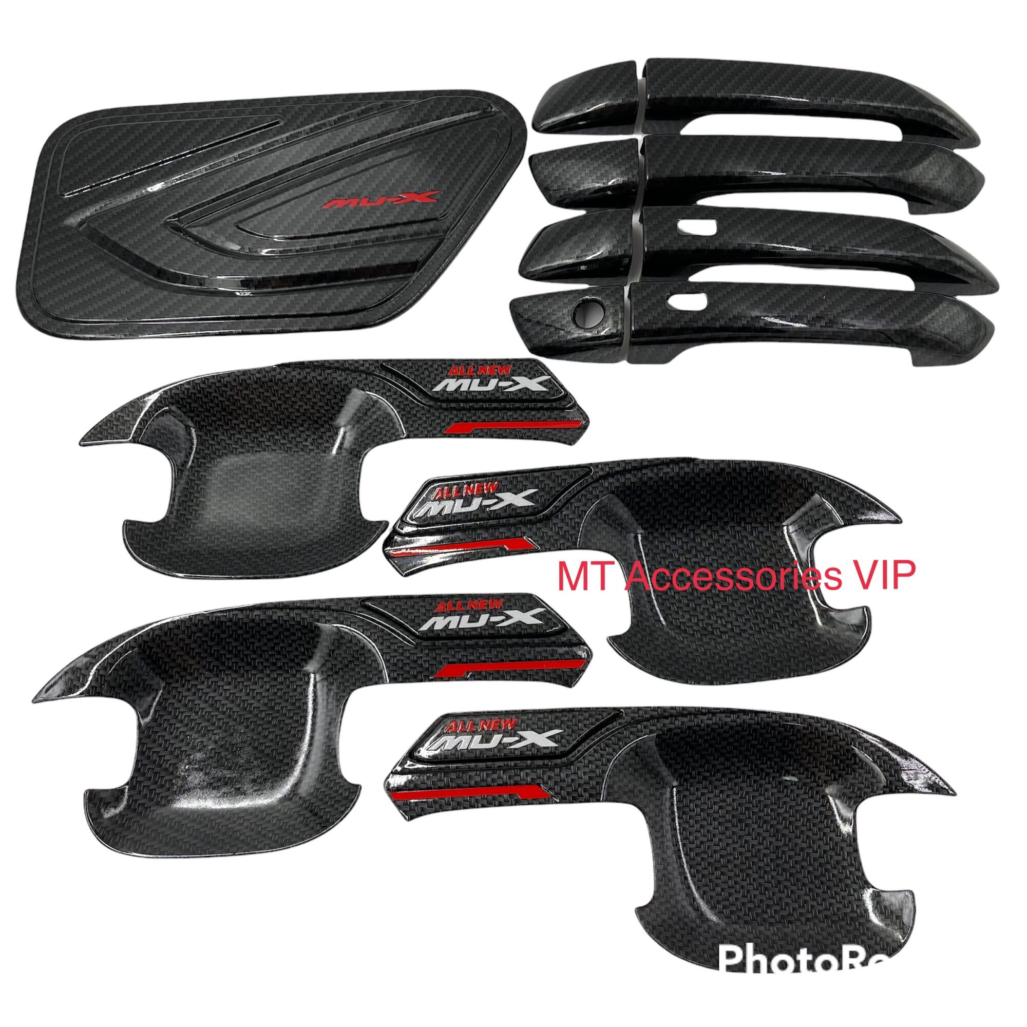 MU-X mux ปี2021-2022 เบ้ากันรอย+ครอบมือจับ+ครอบฝาถัง มิวเอ็กซ์ ลายแคฟ ...