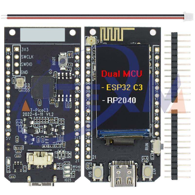T-Display ESP32 T-PicoC3 S3 1.9นิ้ว WiFi และบลูทูธที่เข้ากันได้กับโมดูล ESP32แผงพัฒนา C3จอ LCD ...