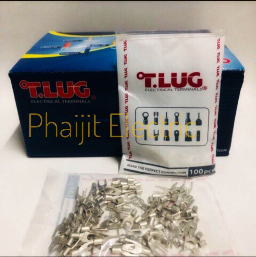 หางปลาแฉกเปลือย T-LUG เบอร์ 1.5 Y1.5-3S,4S,5S (100ตัว/ถุง) | Lazada.co.th