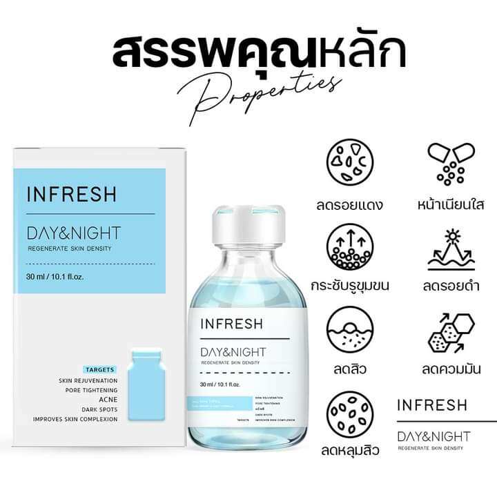 infresh serum 30 ml. ️ของแท้ 💯% ️ เซรั่ม อินเฟรช เซรั่มหลุมสิว ดูแลหลุม ...