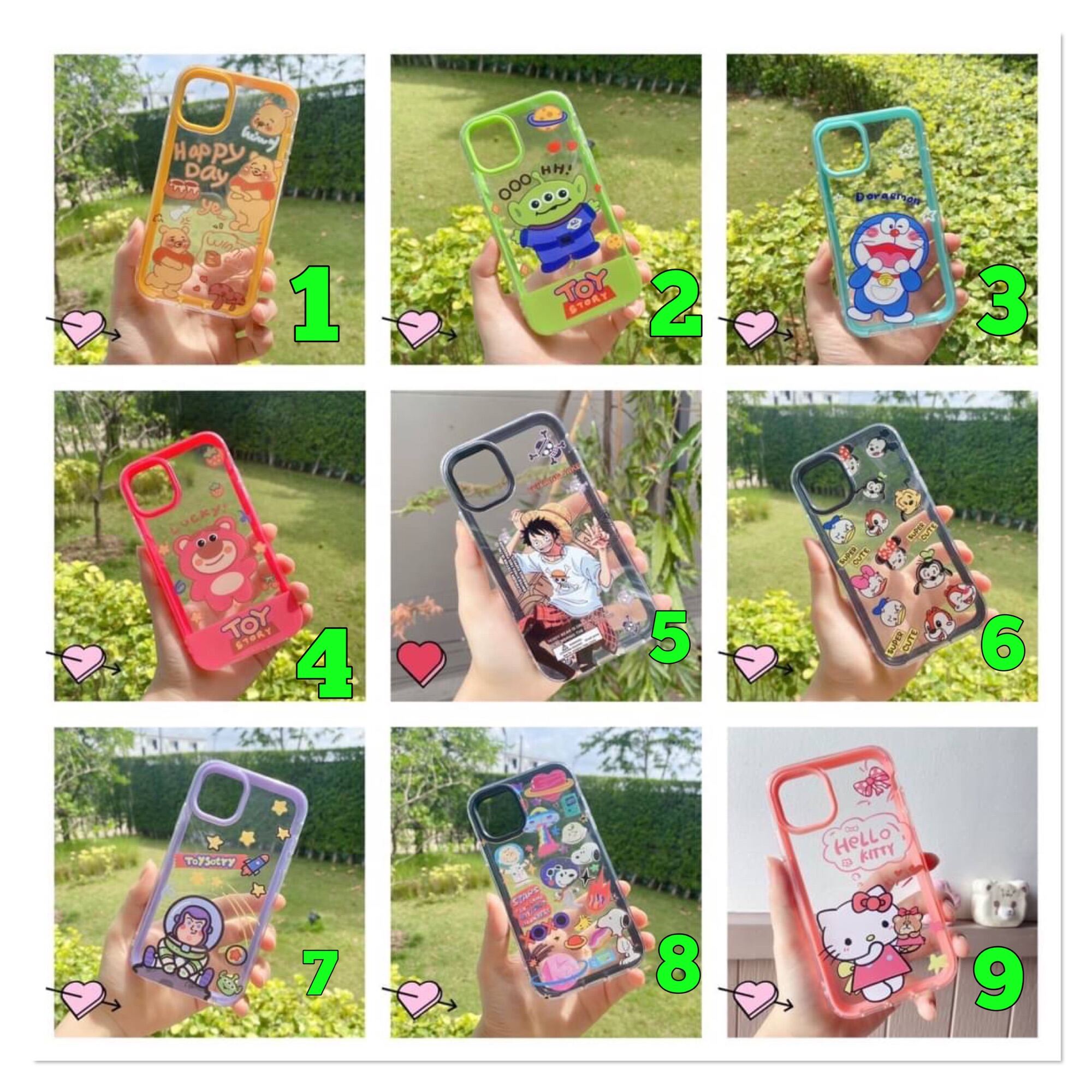 เคส Oppo A95 เคสประกบลายการ์ตูนน่ารัก หลังใส Oppo A16 A74 4g A94
