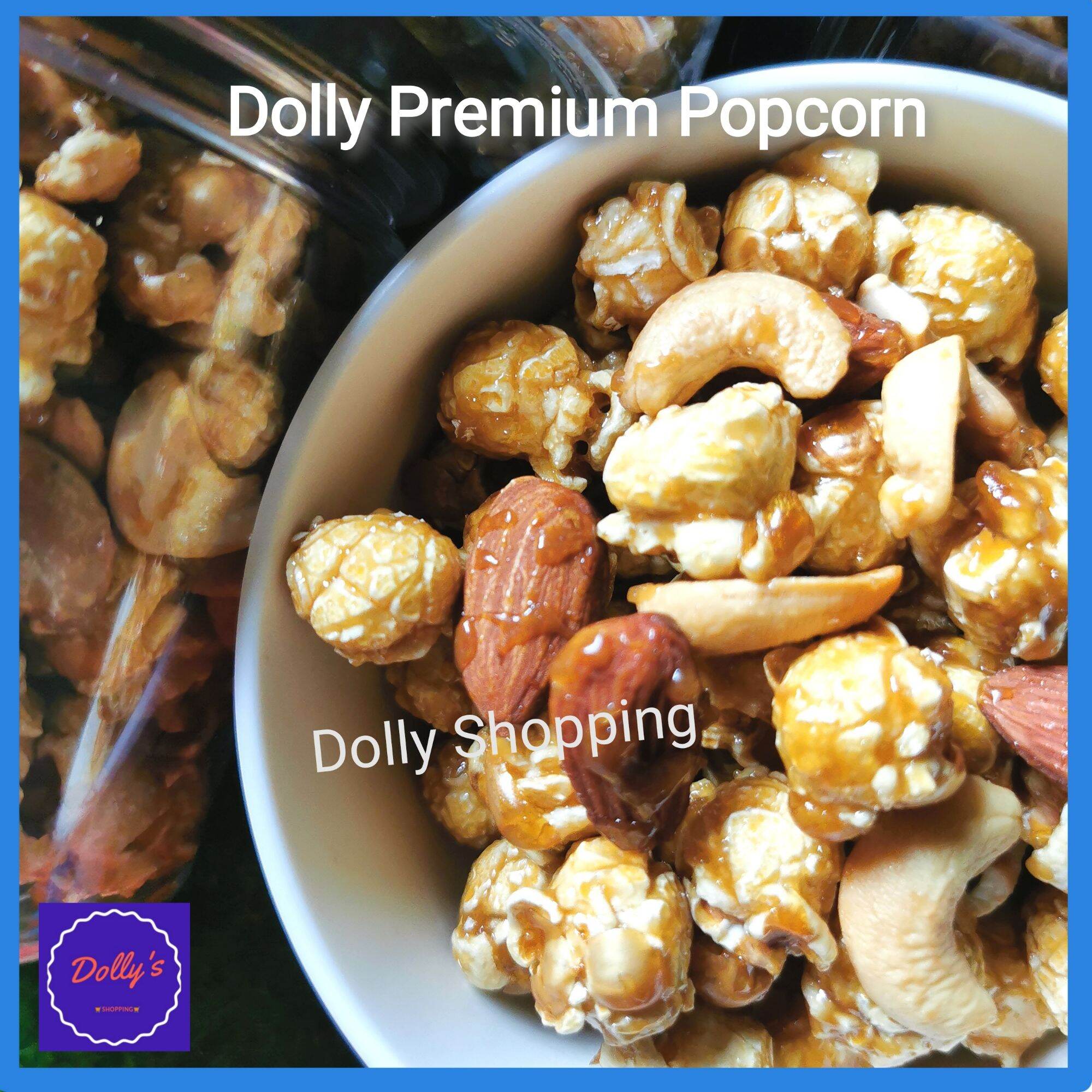แพคคู่ 120g. x 2 Popcorn Caramel with Cashew Nut and Almond ป๊อปคอร์นคา ...