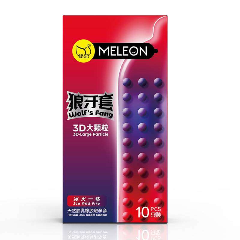 ถุงยางอนามัยแบบปุ่ม MELEON 3D ปุ่มล้วน ถุงยางอนามัย 52 ถุงยางมีปุ่ม ...