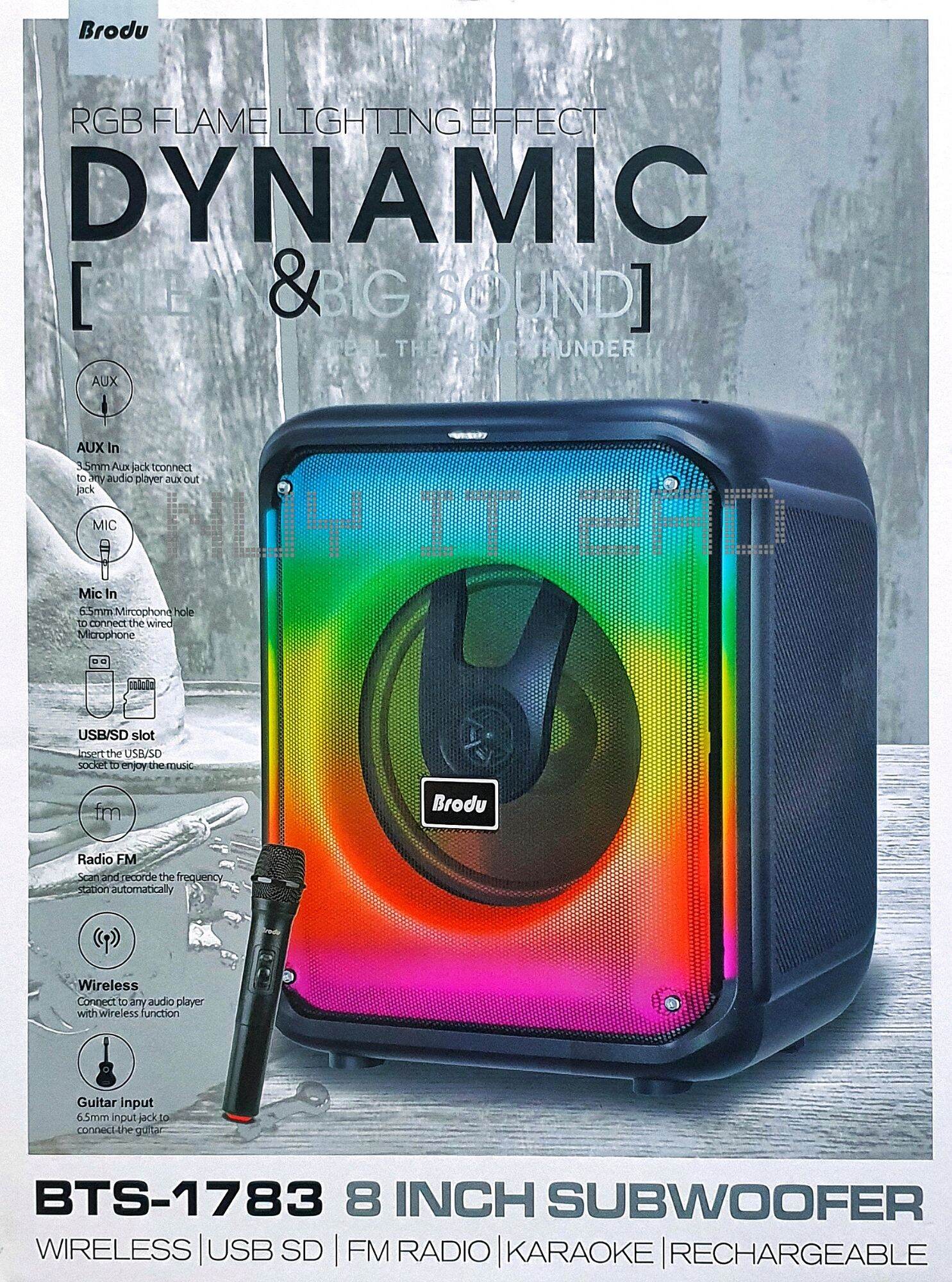 🛒 แบรนแท้ ®️ BTS-1739 DYNAMIC [CLEAN&BIG SOUND] ลำโพง Bluetooth ไร้สาย ...