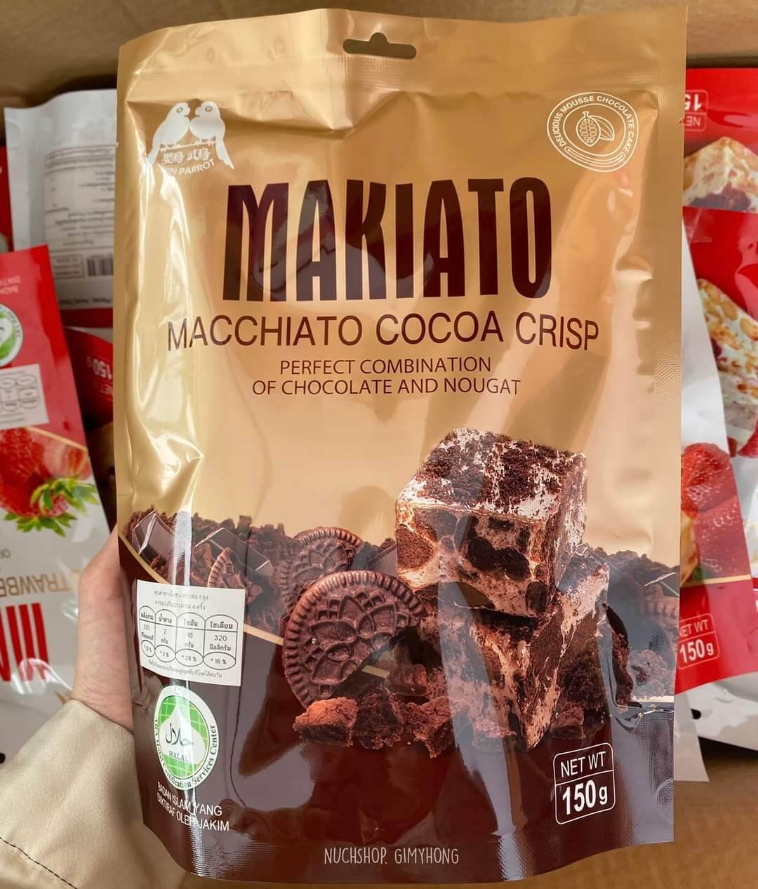 Makiato บราวนี่ makiato strawberry สตรอว์เบอร์รี่ makiato cocoa crisp ...