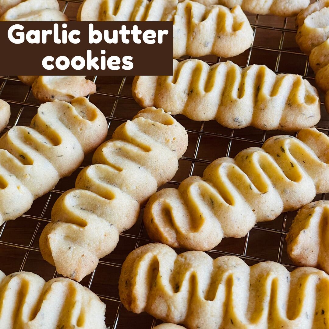 คุกกี้เนยกระเทียม garlic butter cookies | Lazada.co.th