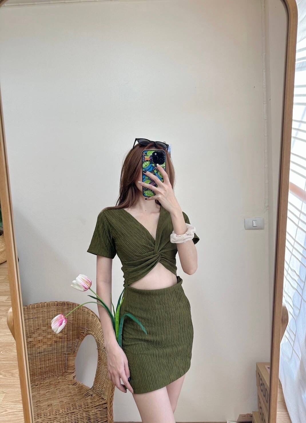 🧡PATCHARIN🧡เดรสแขนสั้น ทวิสหน้า | Lazada.co.th