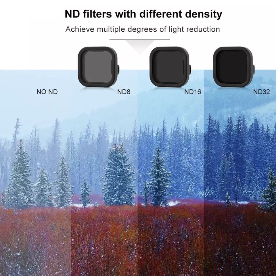 CPL ND8 ND16 ND32 Red Magenta Filter for GoPro Hero 10 9 Black Red ...