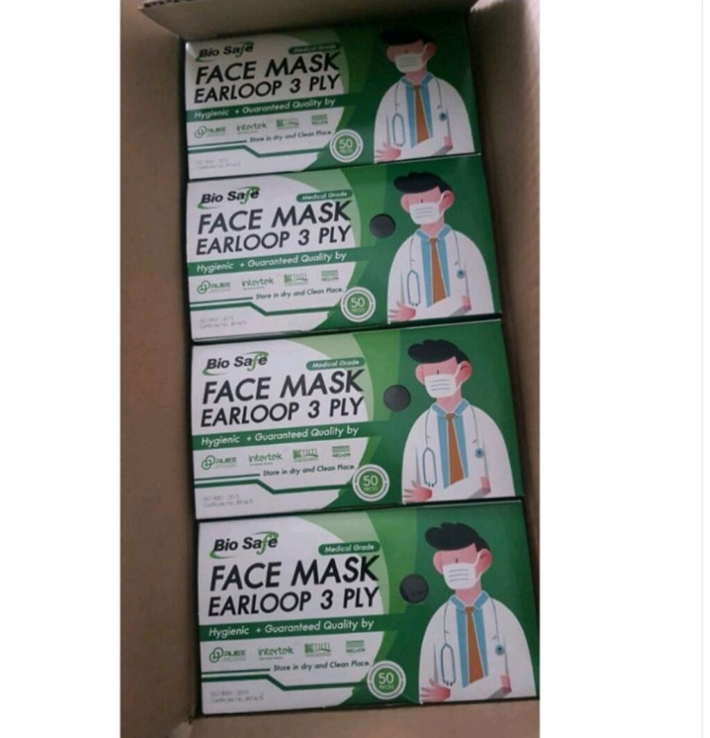 Biosafe. กล่อง 50 ชิ้น ป้องกันไวรัส แพ็คเกจใหม่ - jeabshopja - ThaiPick