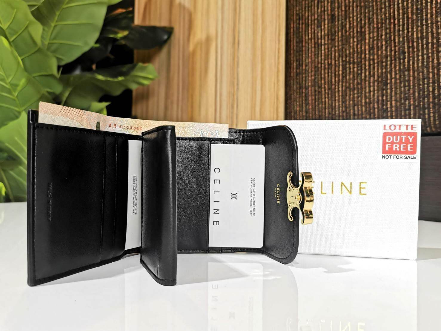 กระเป๋าสตางค์ซีลีน SHORT WALLET VIP GIFT WITH PURCHASE (GWP) พรีเมี่ยมก ...