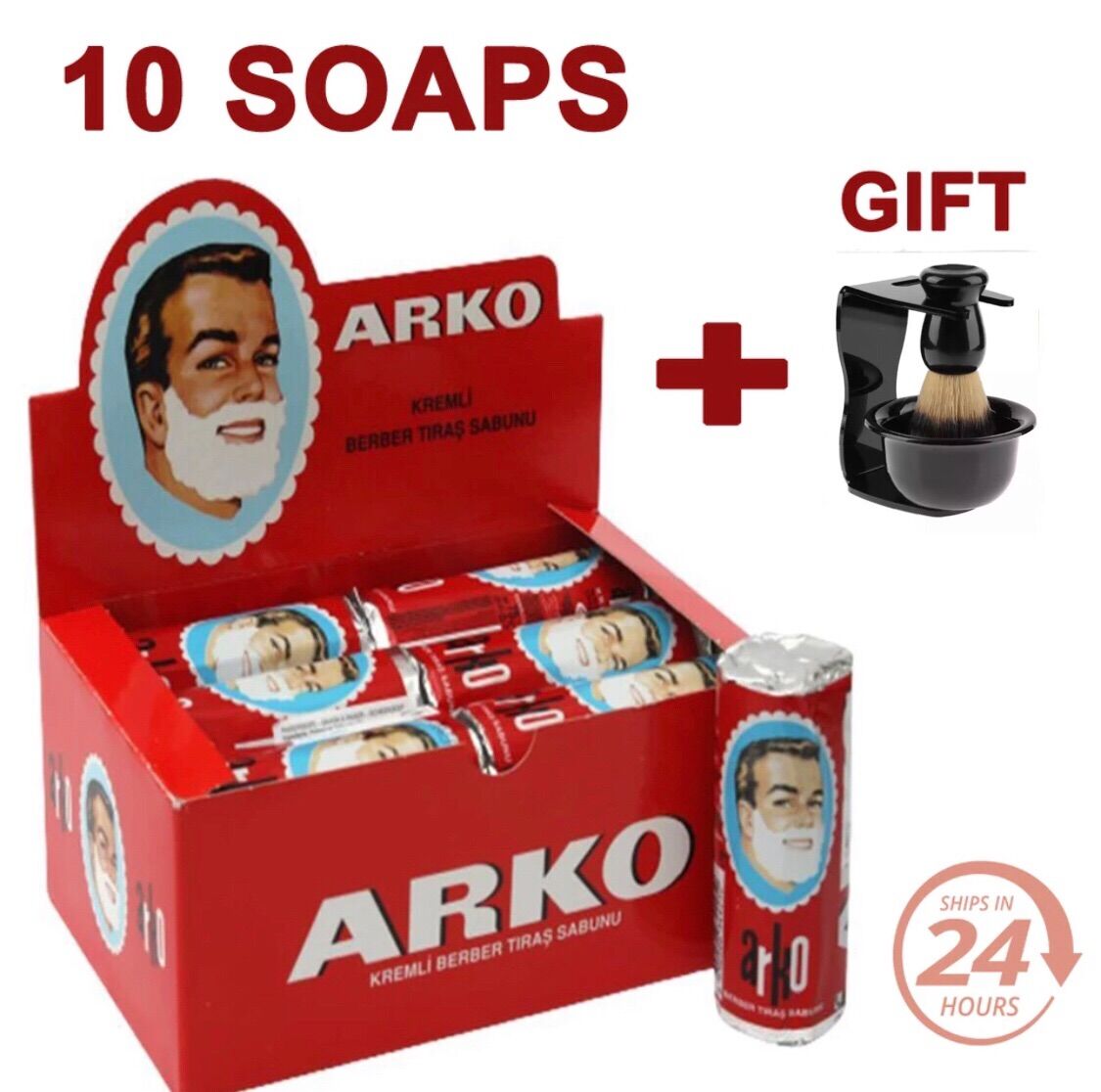 สบู่โกนหนวดสำหรับผู้ชาย Arko / Arko Men Creamy Shave ในตำนาน1 ก้อน 75 ...