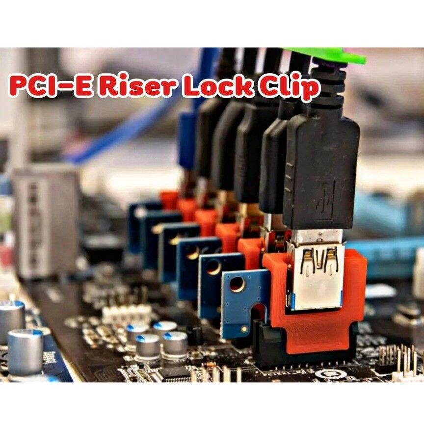 คลิปล็อค PCI-E Riser Lock Clip ช่วยการเชื่อมต่อไรเซอร์กับเมนบอร์ด ...
