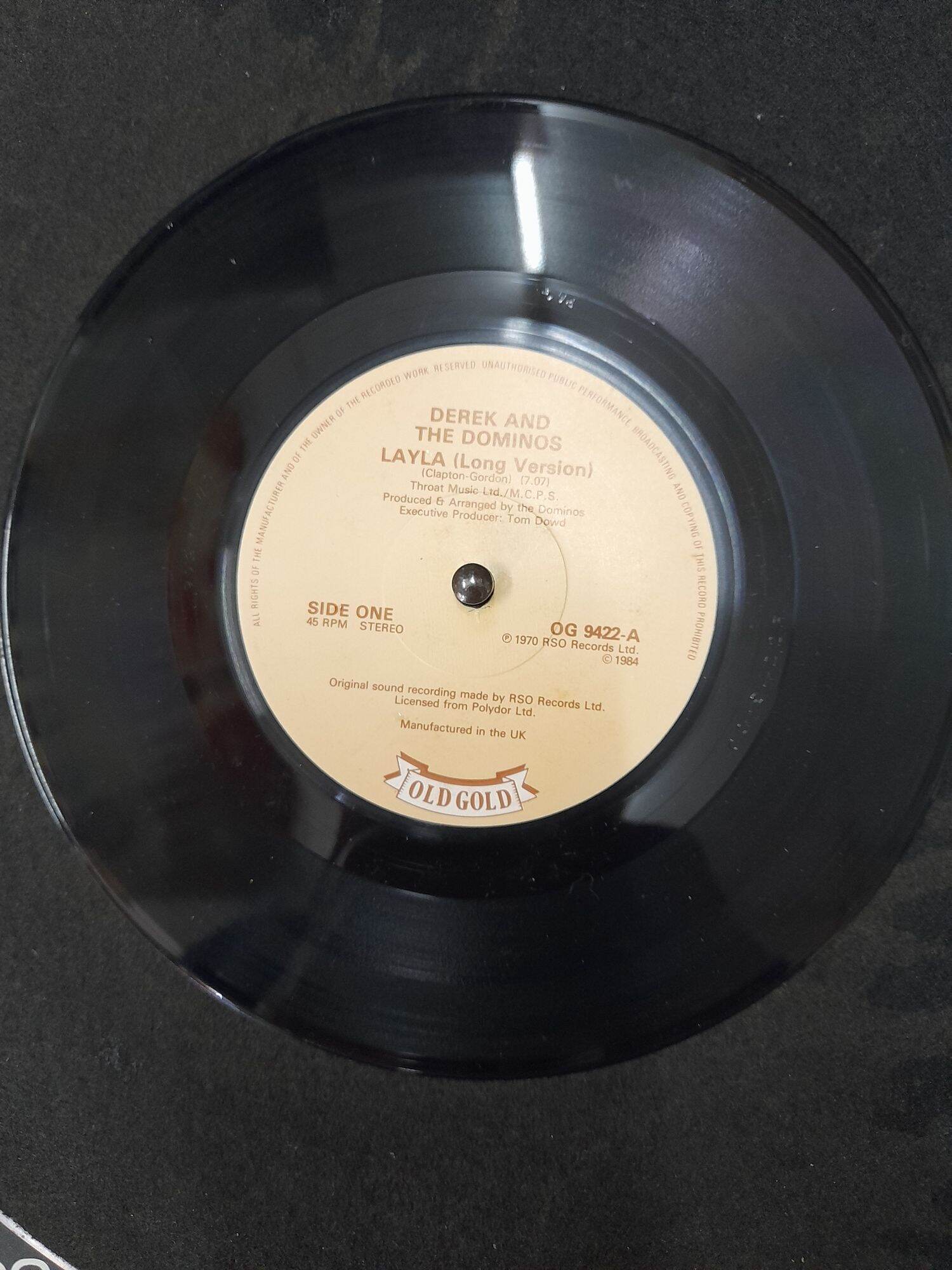 ERIC CLAPTON LAYLA FULL7MIN + VERSION('70) แผ่นเสียง vinyl 7" EP 45 rpm ...