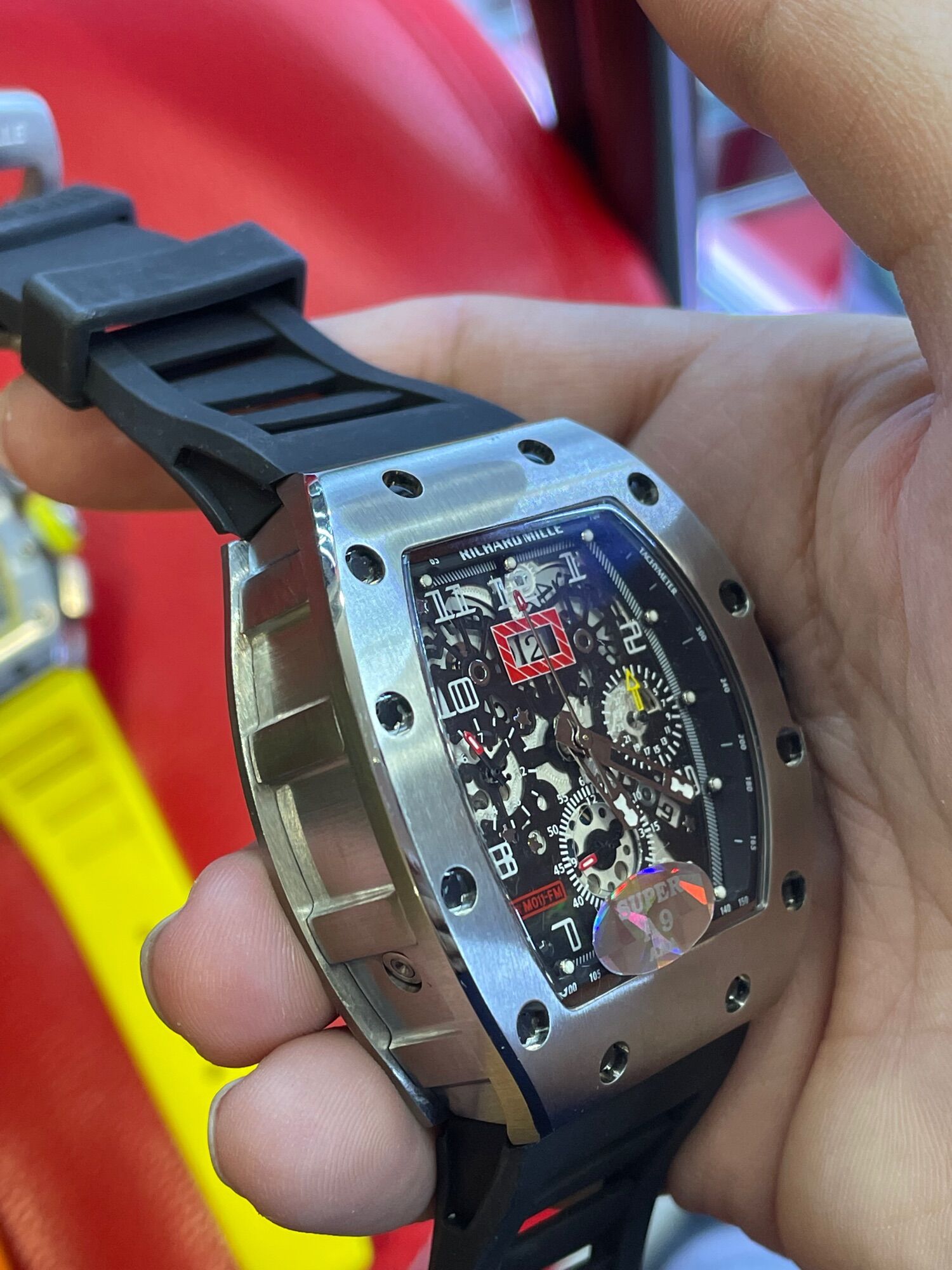 RAJAN Watch Richard Mille automatic movement rubber strap one year ...
