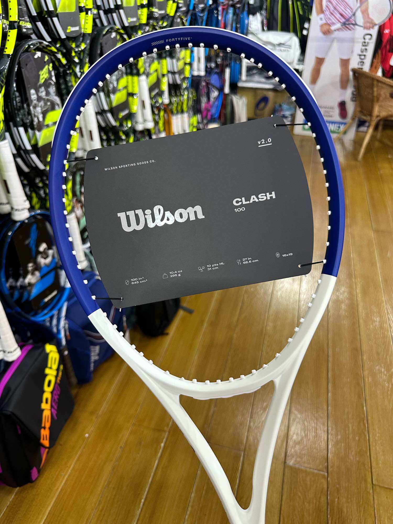 ไม้เทนนิส WILSON CLASH 100 US OPEN 2023 หน้าไม้ 100 น้ำหนัก 295 กรัม ...