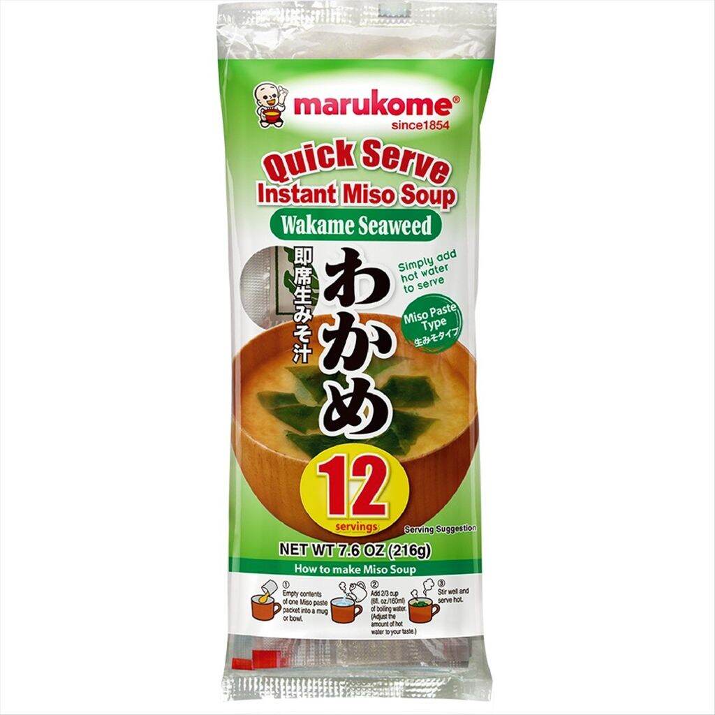 Marukome Sokuseki Nama Miso Soup ซุปมิโสะกึ่งสำเร็จรูป มีให้เลือก3 ...