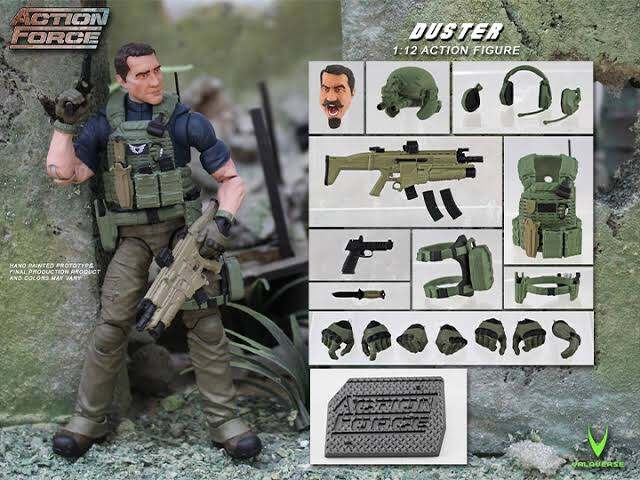 ACTION FORCE DUSTER 1:12 SCALE ACTION FIGURE - imageoutlet - ThaiPick