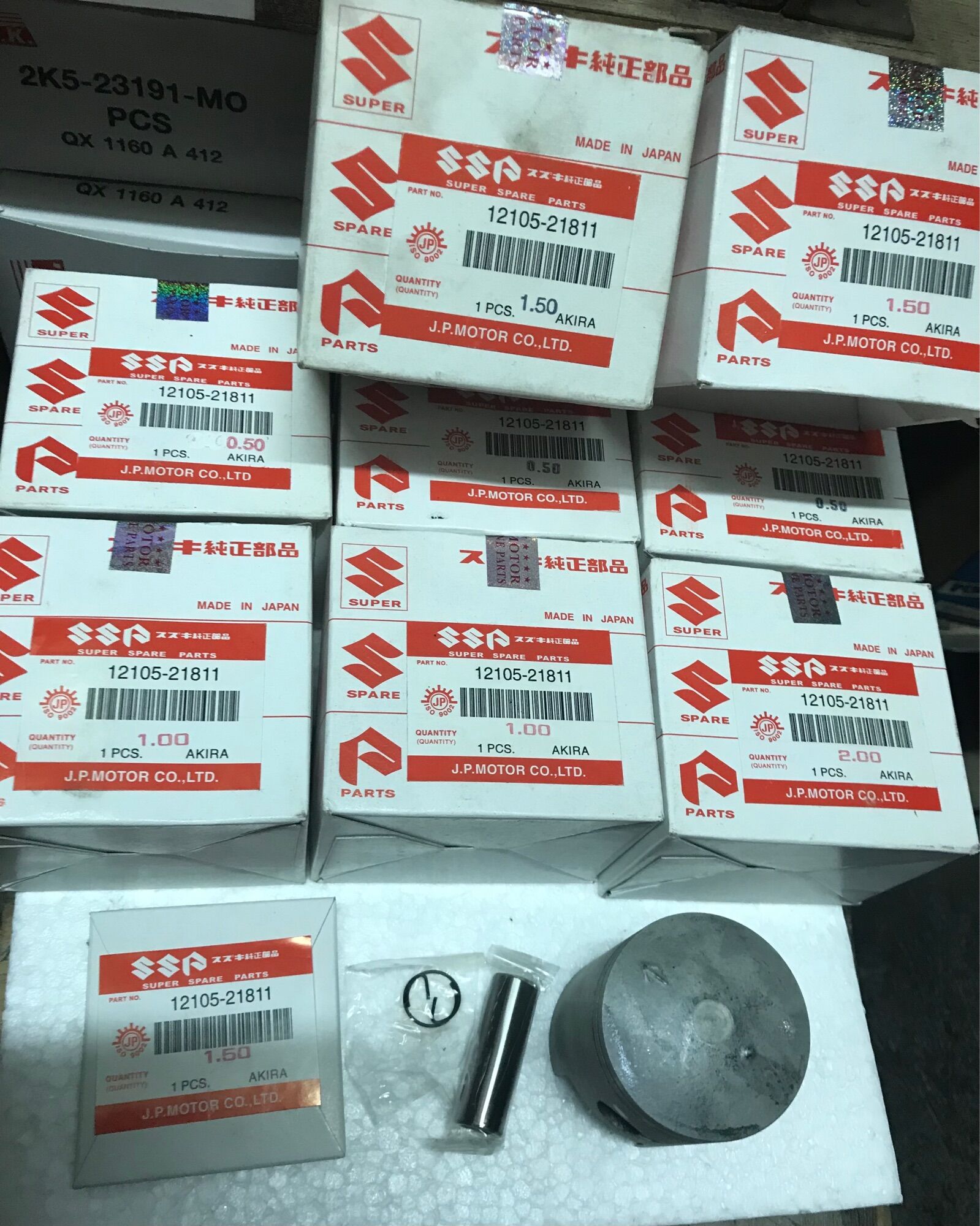 💥ลดราคา ลูกสูบ + แหวน ซูซูกิ อากิร่า 110, SUZUKI RU110ลูกสูบชุดพร้อม ...