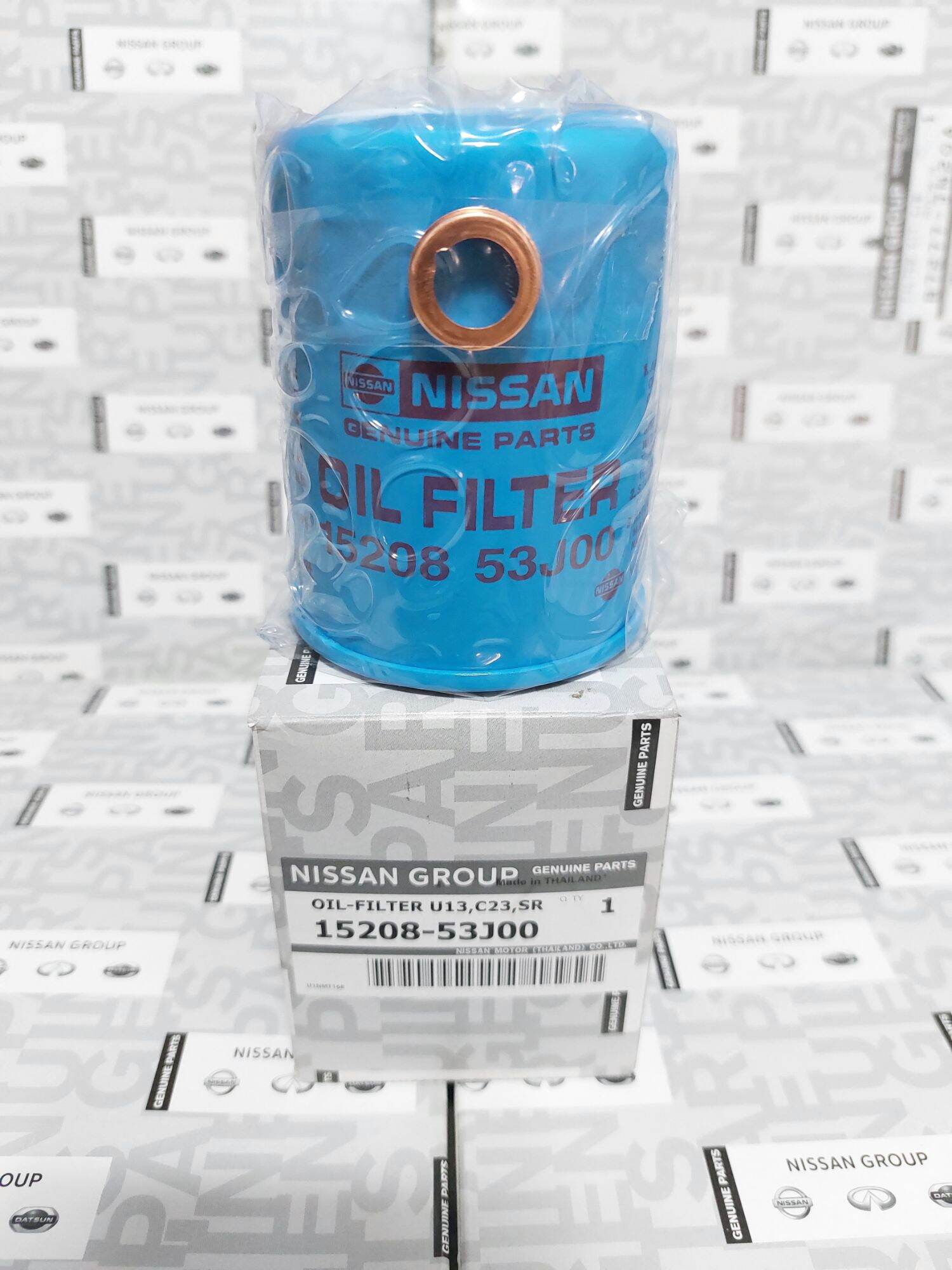 กรองน้ำมันเครื่องพร้อมแหวนรอง NISSAN เครื่อง SR18 SR20 15208-53J00 ...