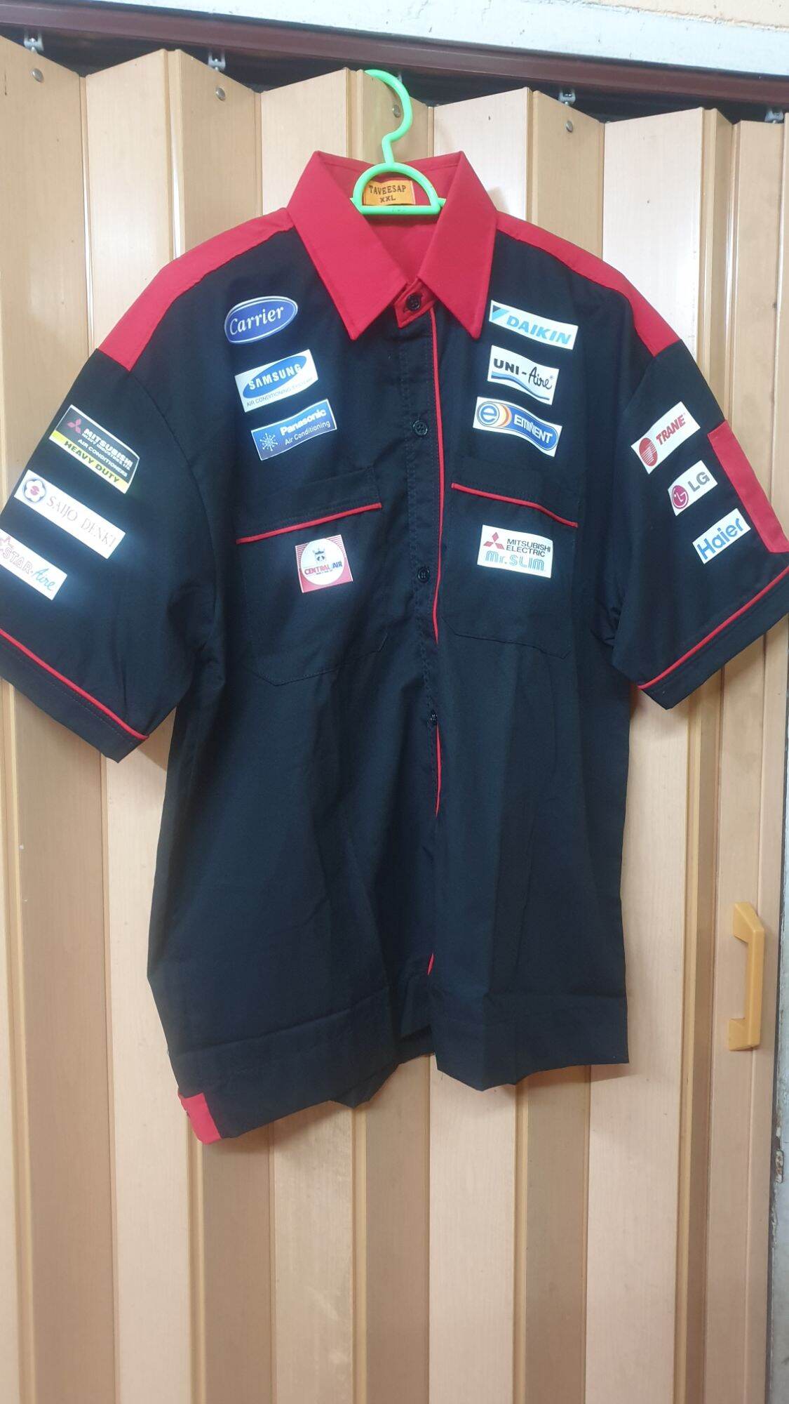 เสื้อช็อปเสื้อช่างแอร์มืออาชีพดูดีสมถานะเสื้อ uniform Workshop ...