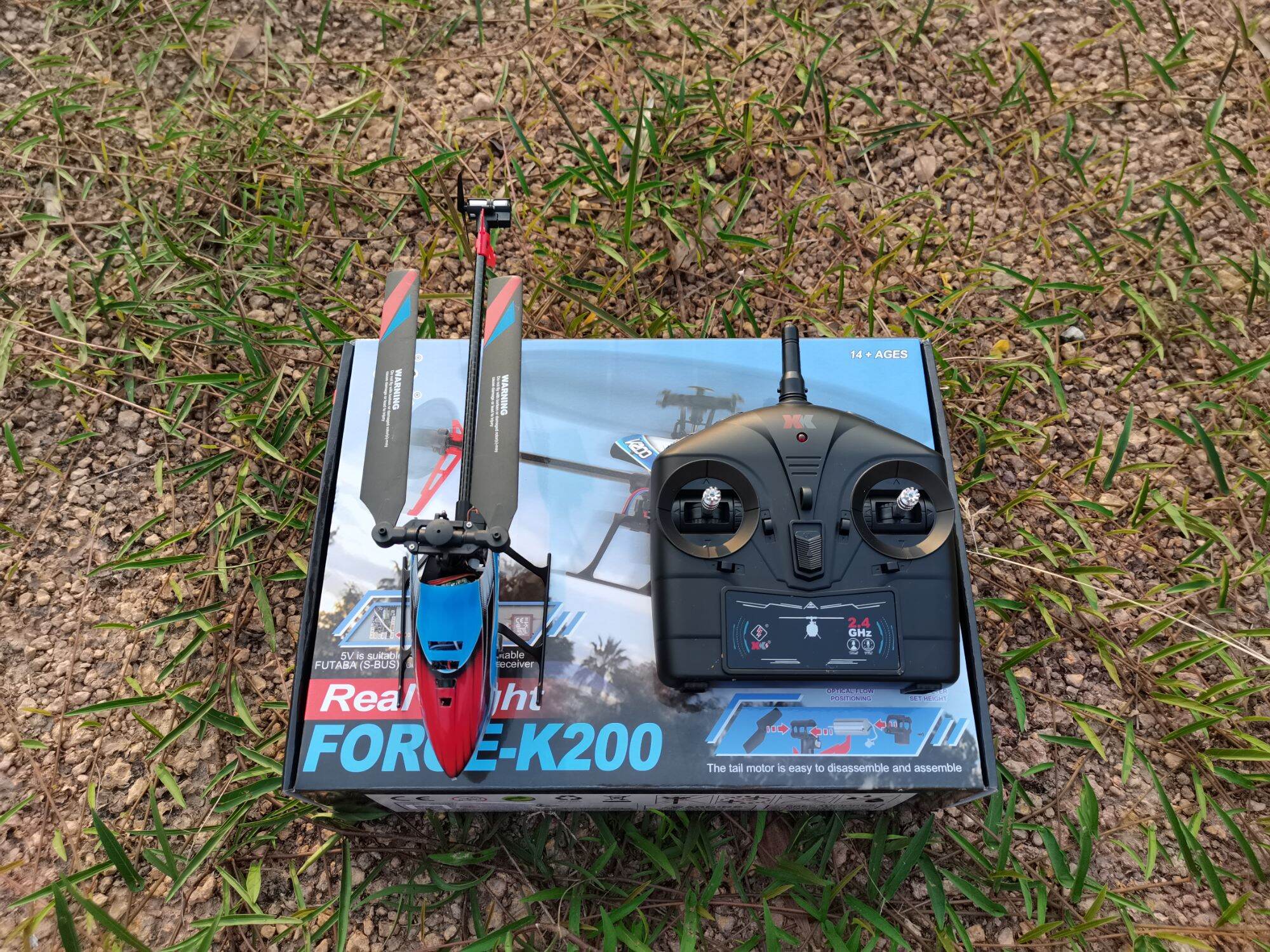 เฮลิคอปเตอร์บังคับ XK REAL FLIGHT FORCE-K200 4CH 2.4G 6G ระบบล๊อคความ ...