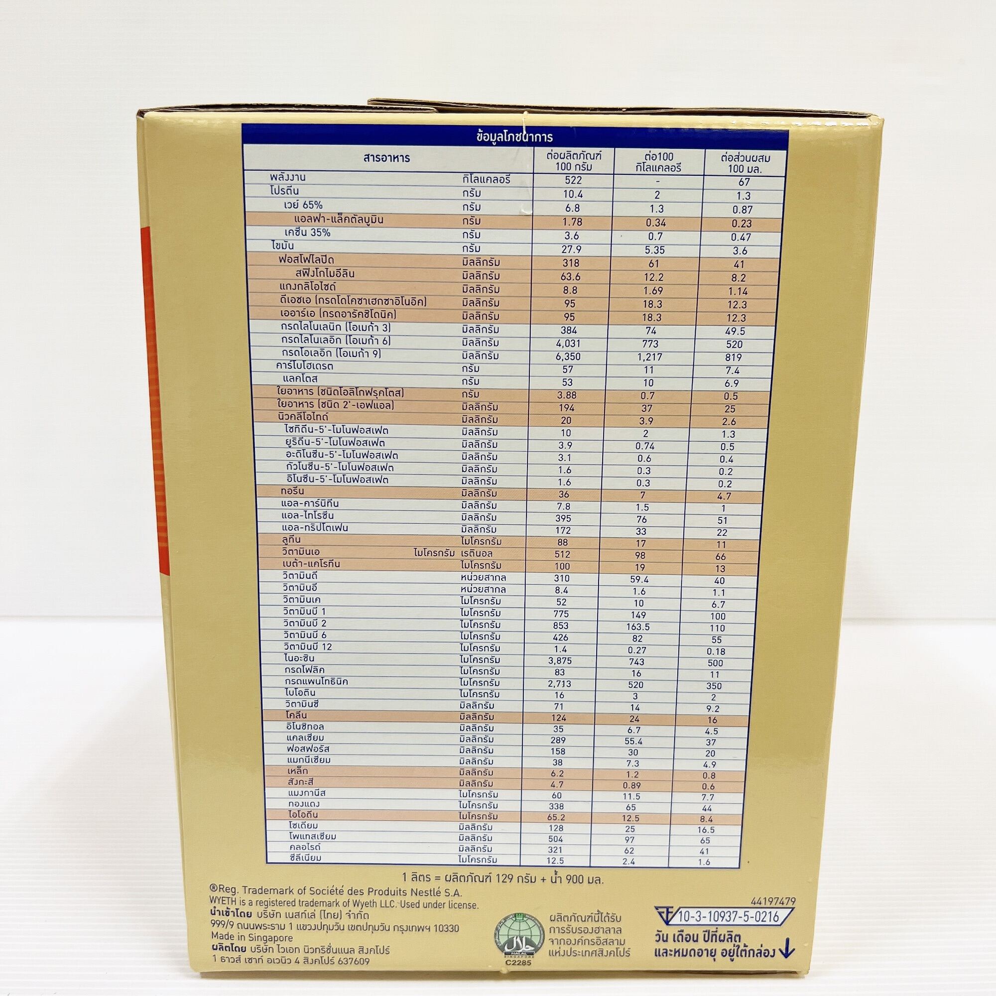 S-26 Gold SMA นมผง เอส-26 โกลด์ เอส เอ็ม เอ ขนาด 1650 g (หมดอายุ 16092023) - ร้านนมไฟแดง - ThaiPick