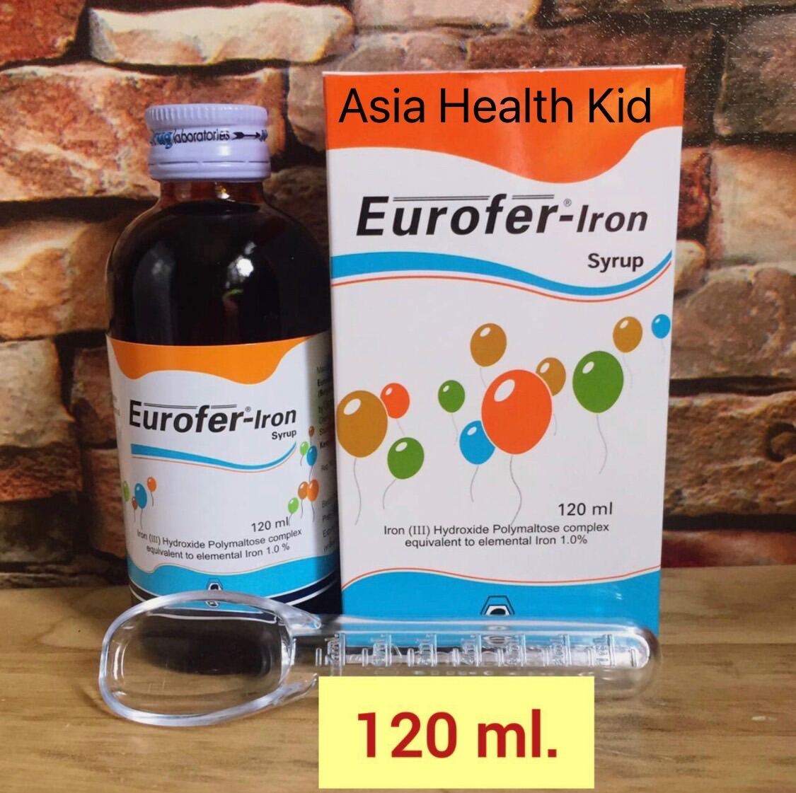 Eurofer-Iron Syrup 120 ml. For kid (วิตามินเสริมธาตุเหล็ก) - Asia ...