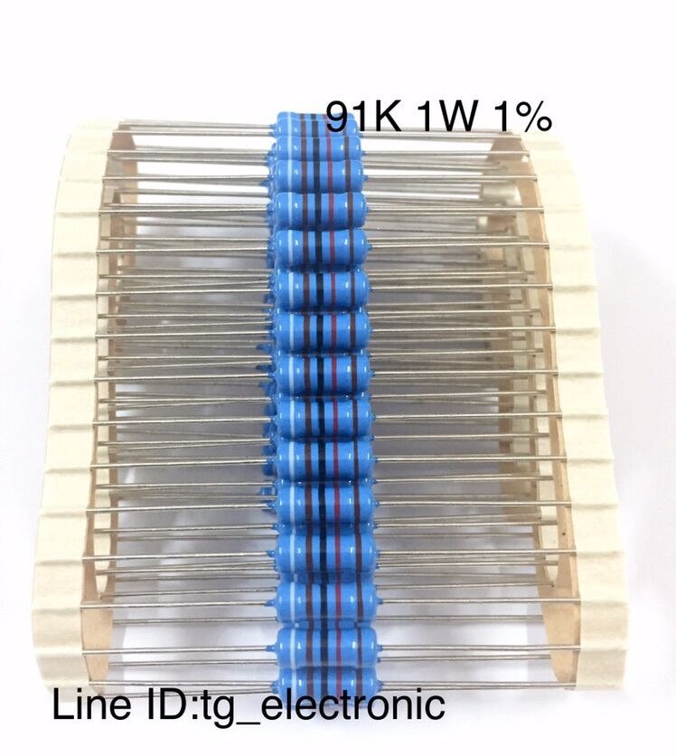 100ชิ้น Resistor 300 ohm 1/2W +-5% ตัวต้านทาน 300 โอห์ม 1/2 วัตต์ ค่า ...