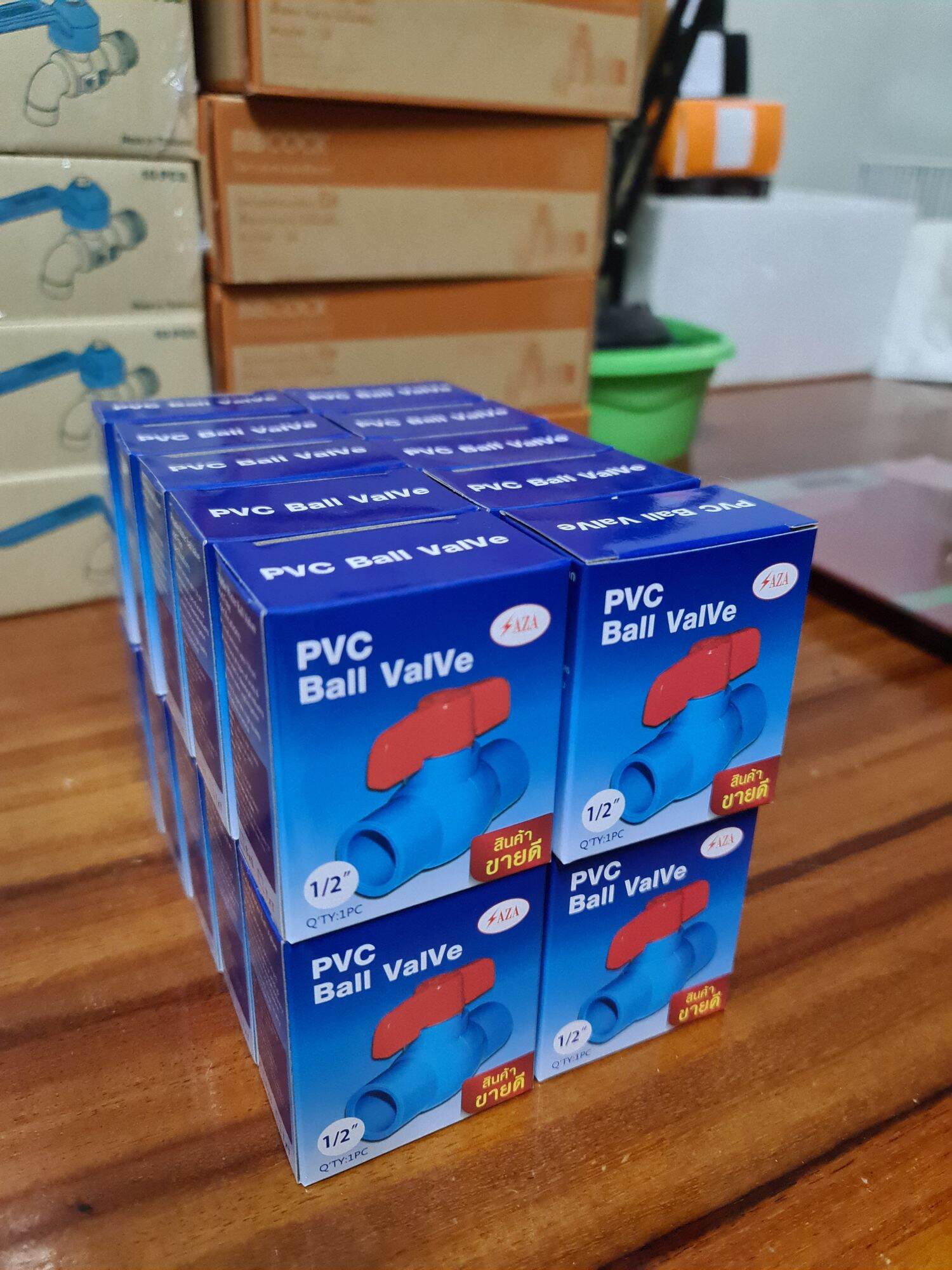 บอลวาล์วPVCยี่ห้อSAZA (ชุดบอลลีก) ขนาด4หุน20ตัว ทนมาก | Lazada.co.th