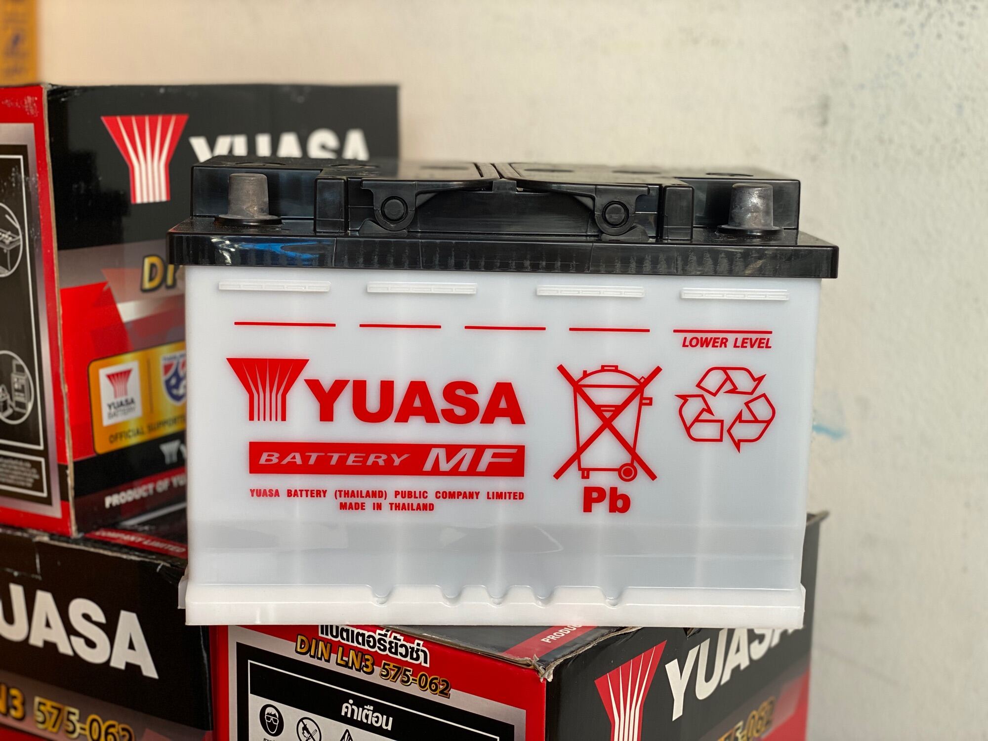 แบตเตอรี่รถยนต์ DIN LN3 575-062 MF (จัดส่งฟรี)ค่าย Yuasa (Revo) - Battnatida - ThaiPick