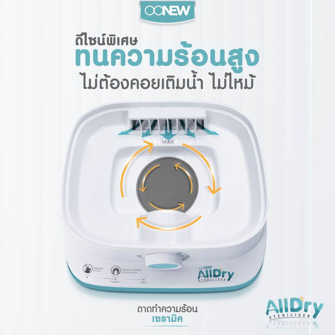 OONEW เครื่องนึ่งฆ่าเชื้อขวดนม จุกนมพร้อมอบแห้ง - มาร์คแม็ค - ThaiPick