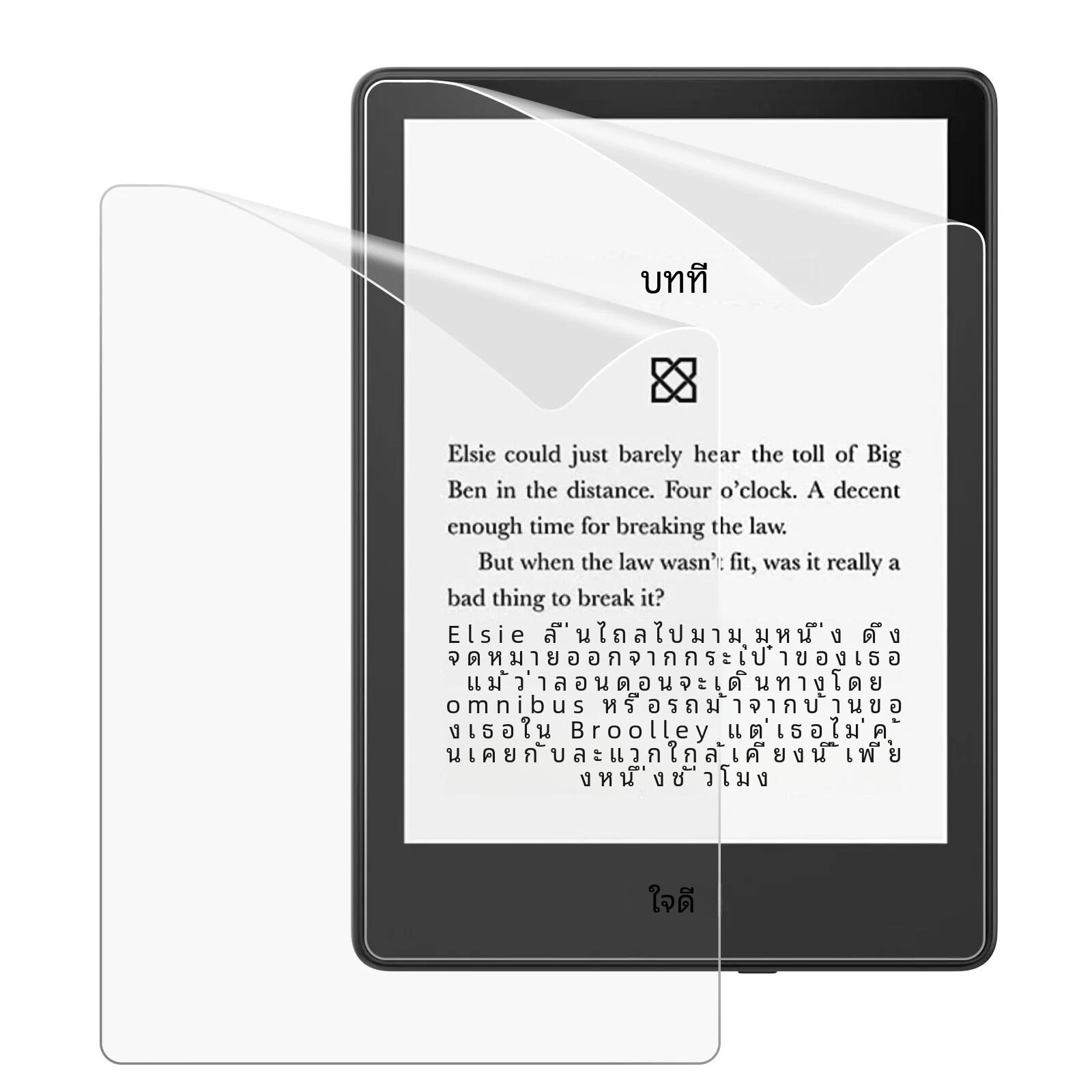 2ชิ้นสำหรับ Kindle Paperwhite 11TH รุ่น2021 PET ฟิล์มใสสำหรับป้องกัน ...