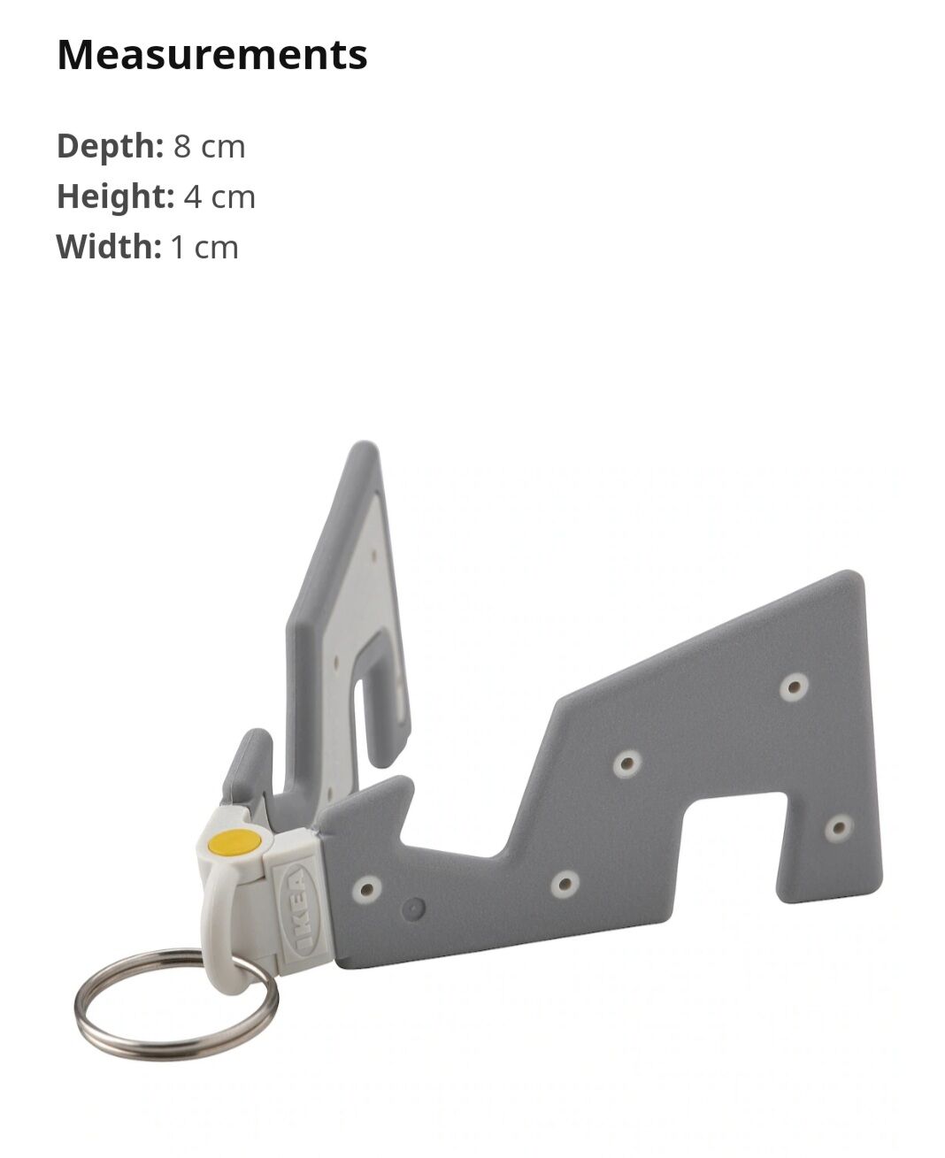 IKEA ที่วางมือถือพวงกุญแจ Key Ring Phone Holder(8×4×1cm.) | Lazada.co.th