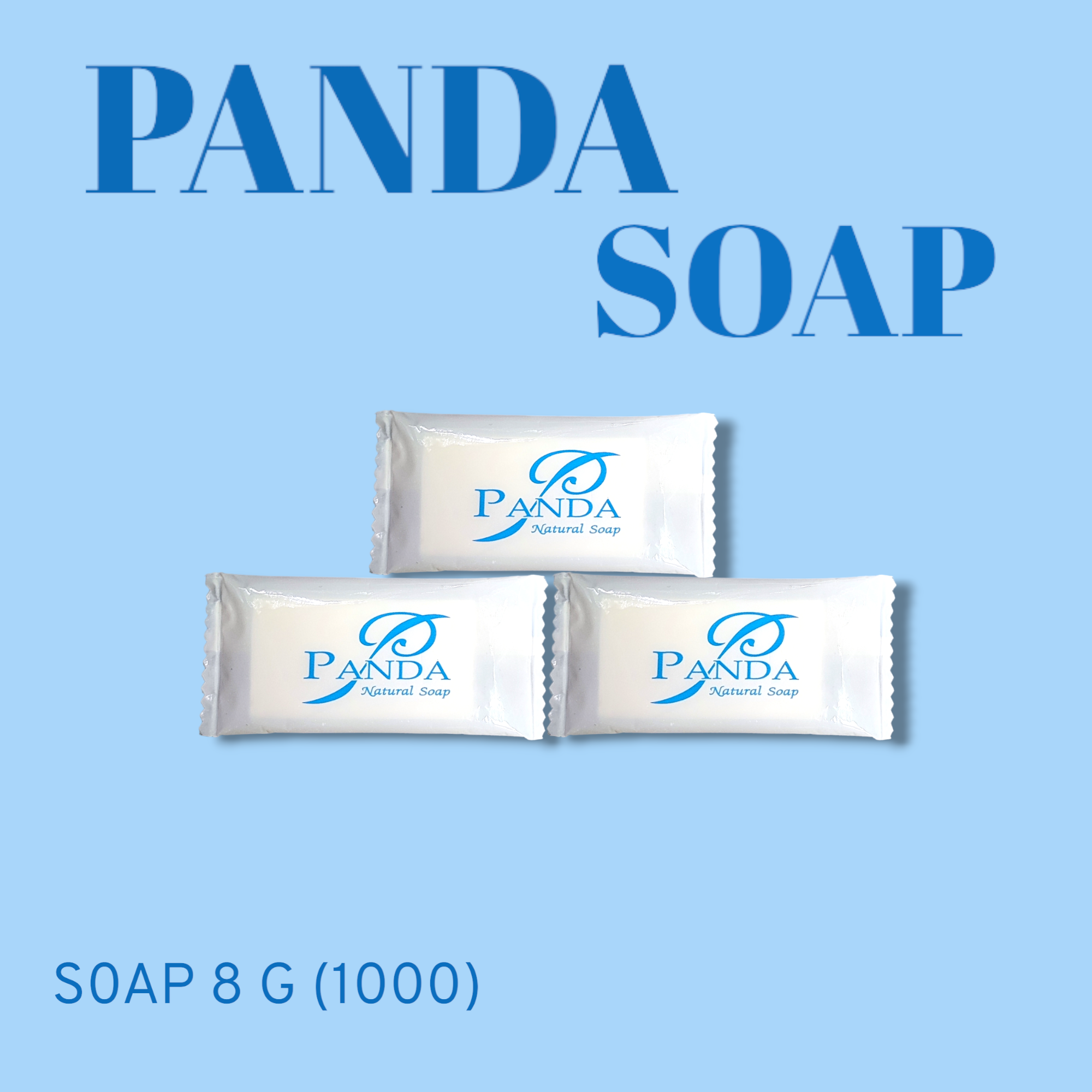 สบู่โรงแรม PANDA SOAP สีฟ้า ( 8 กรัม ) 1000 ก้อน | Lazada.co.th