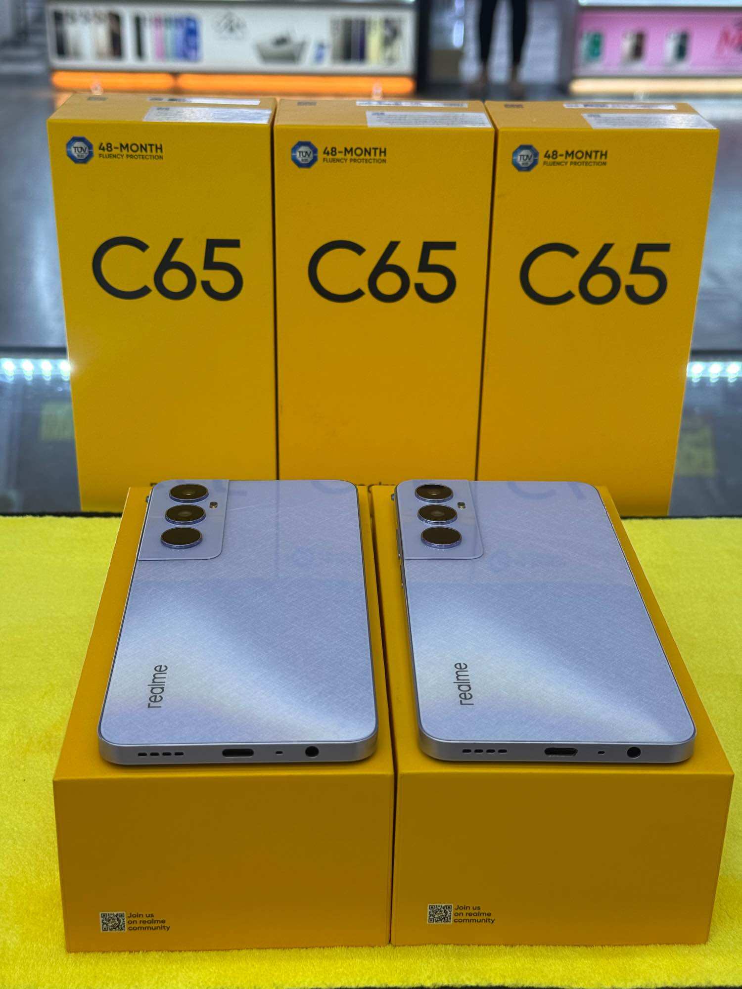 Realme C65 Ram8/256 เครื่องแท้ศูนย์ไทยตัวโชว์ ราคาถูก 3,990 บาท - ยี่ห้อ: Realme, สินค้าโทรศัพท์ ...